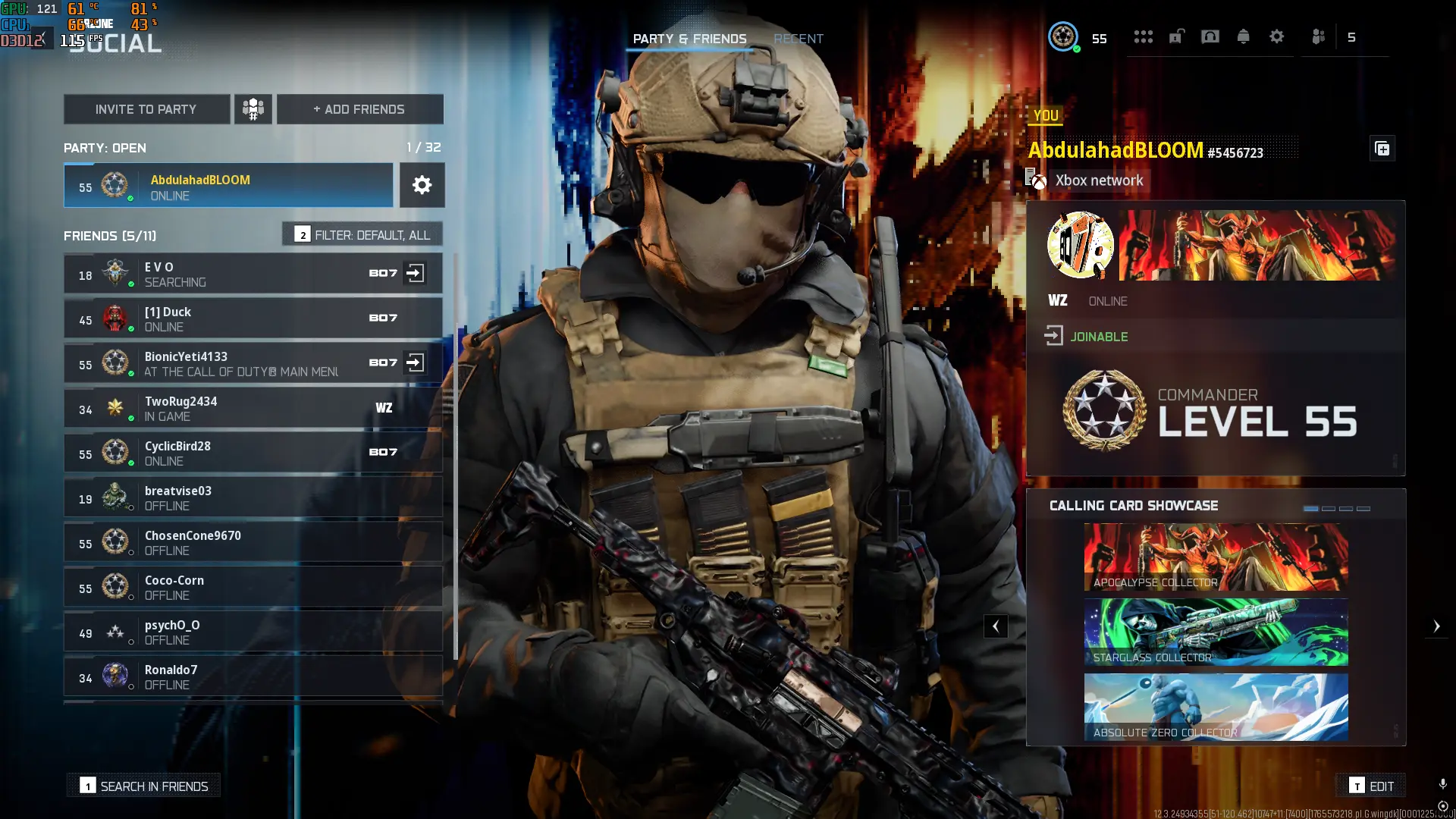 Buy 💀[ B07 ]💀 30 APOCALYPSE CAMO 👽 LEVEL 55 👹 PRESTIGE 1 👺 450 CAMOS 🤩 ...