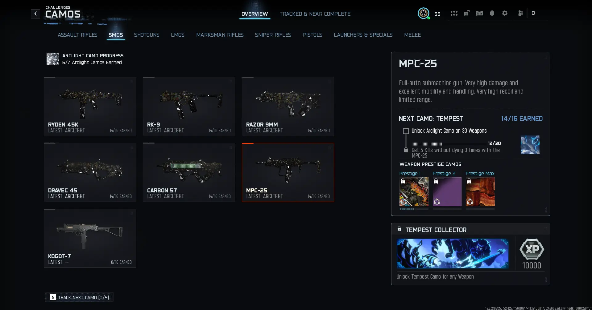 Buy 🏹🔥 BO7 🔥🏹 12 Arclight 🎖 Prestige 1 🎨 156 Camos ⚡ Level 55 🧑‍ ️ Many ...