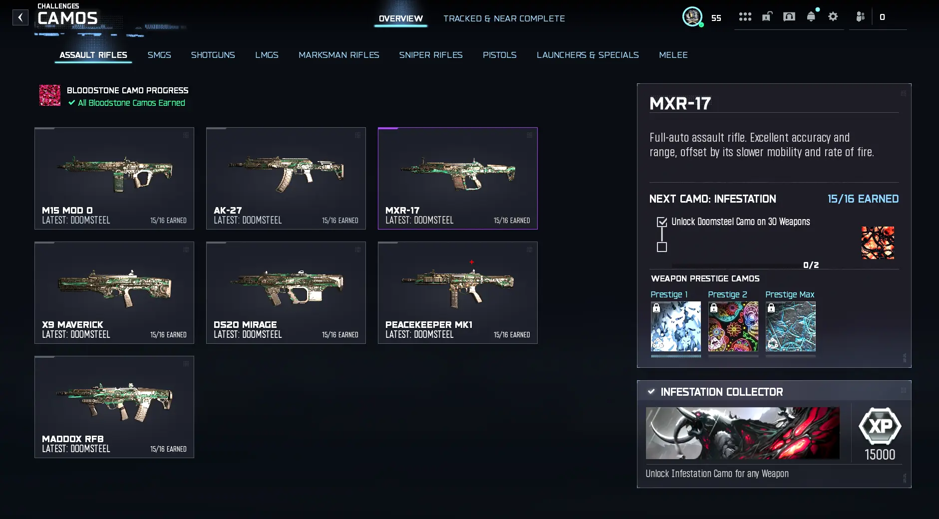 Kaufe 【 BO7 / WZ5 】 Singularity Infestation prestige 7 level 55 High ...