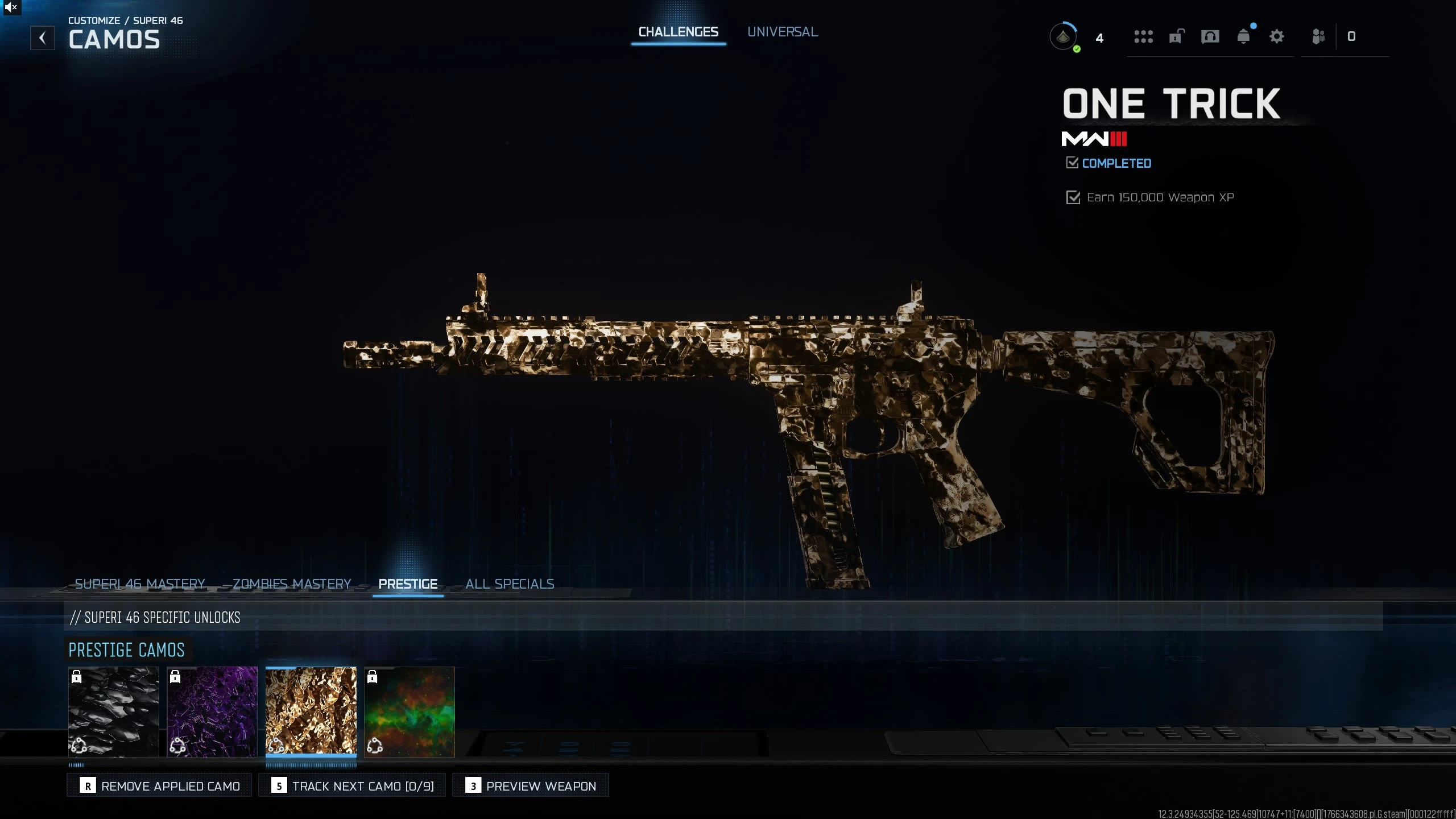 Achetez MW3 Level 450 Account | 30 Guns Maxed | Obsidian & Gold Camo ...