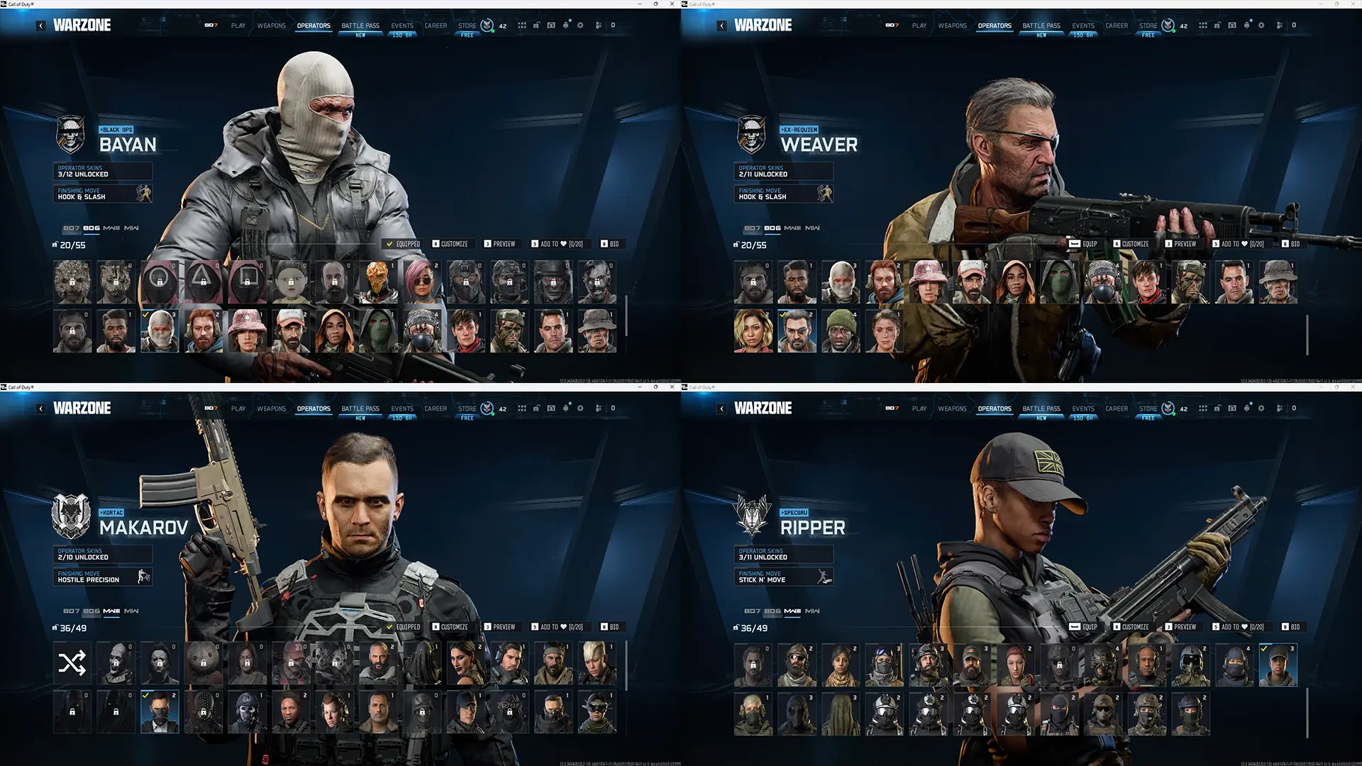 Buy 🔥 115 Operators | 183 Guns Unlocked | 8 Max BO6 Guns | MW2 Prestige ...