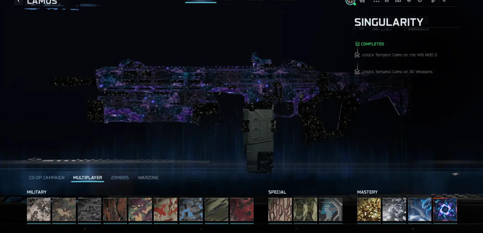 Buy 🔥 BlackOps 7 l 🎯 30 Guns Singularity Camo Unlocked l 🥇 Prestige 1 ...