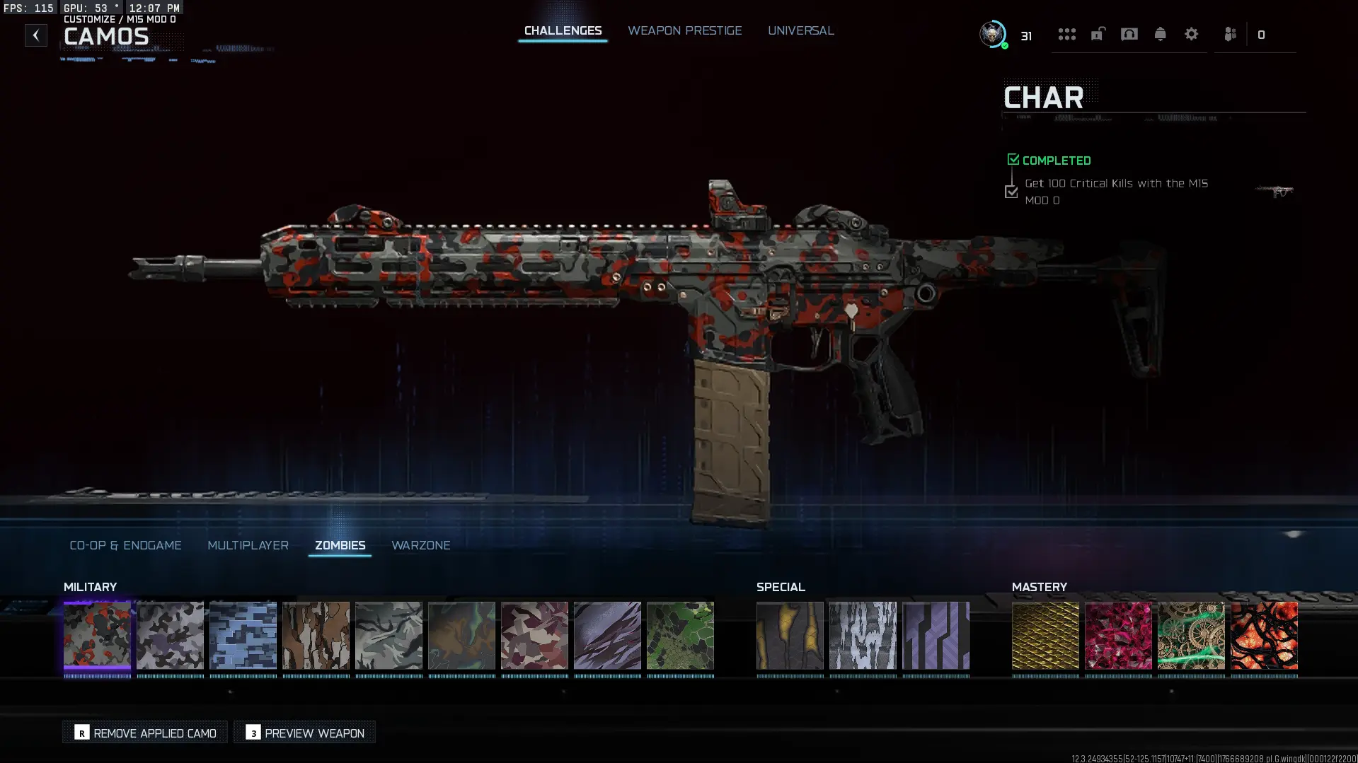 Buy BO7 🎮 l Infestation & Singularity 🧟🎨 Hard Unlocked l Prestige 6 🏅 l ...