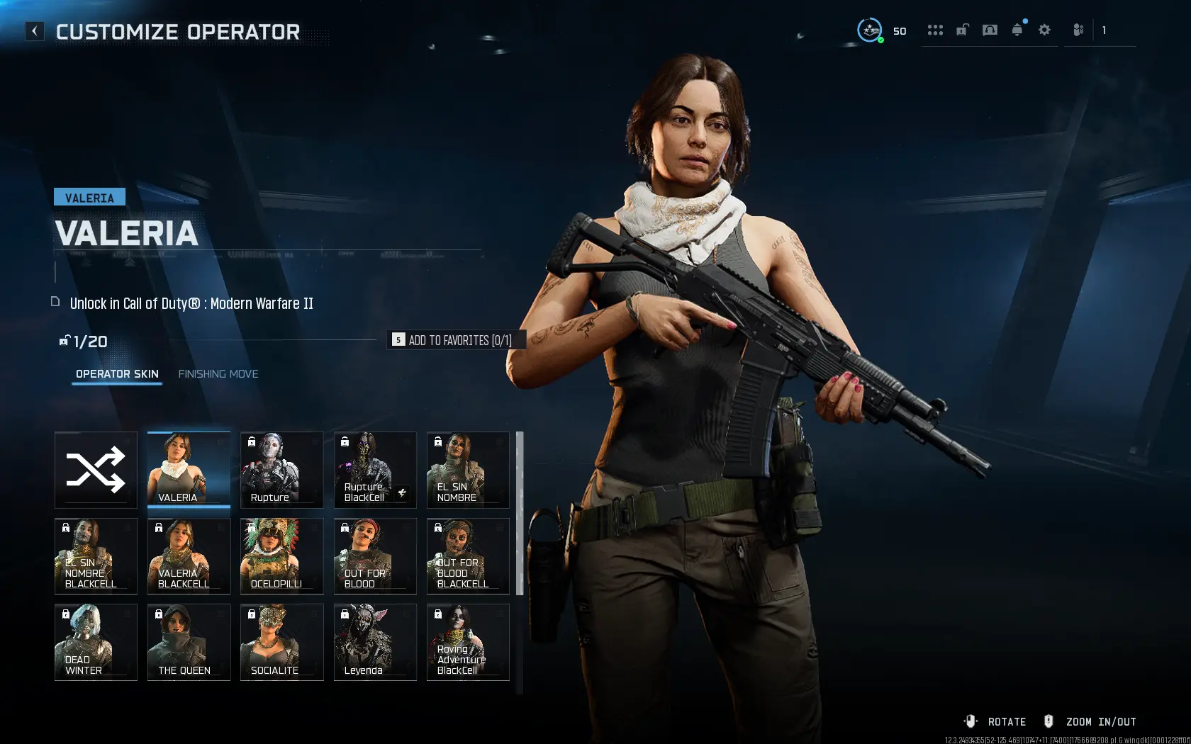 Buy MW2 🎯 Level 300 | MW3 ⚡ Level 150 | 👤 Valeria Operator | 💎 Platinum ...