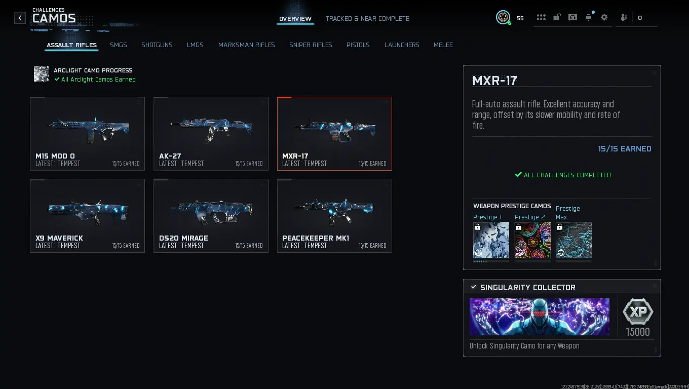 Buy BO7 ⭐ Level 55 ⭐ 30 Singularity Camos ⭐ Full Access ⭐ INSATANT ...