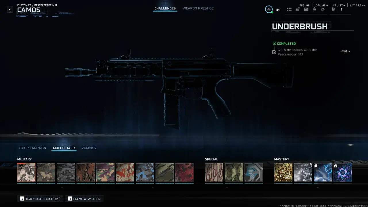 Buy 🍁🏆6 Arclight camos unlocked 🛸 Level 55 pres 1 🐕 Shattered Gold camo ...