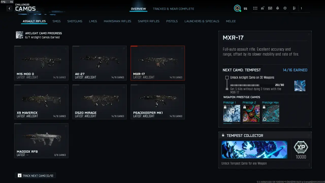 Köp Black Ops 7 Premium Stats 🌙 20 Arclight Completed 🎭 P1 Level 55 🥇 ...