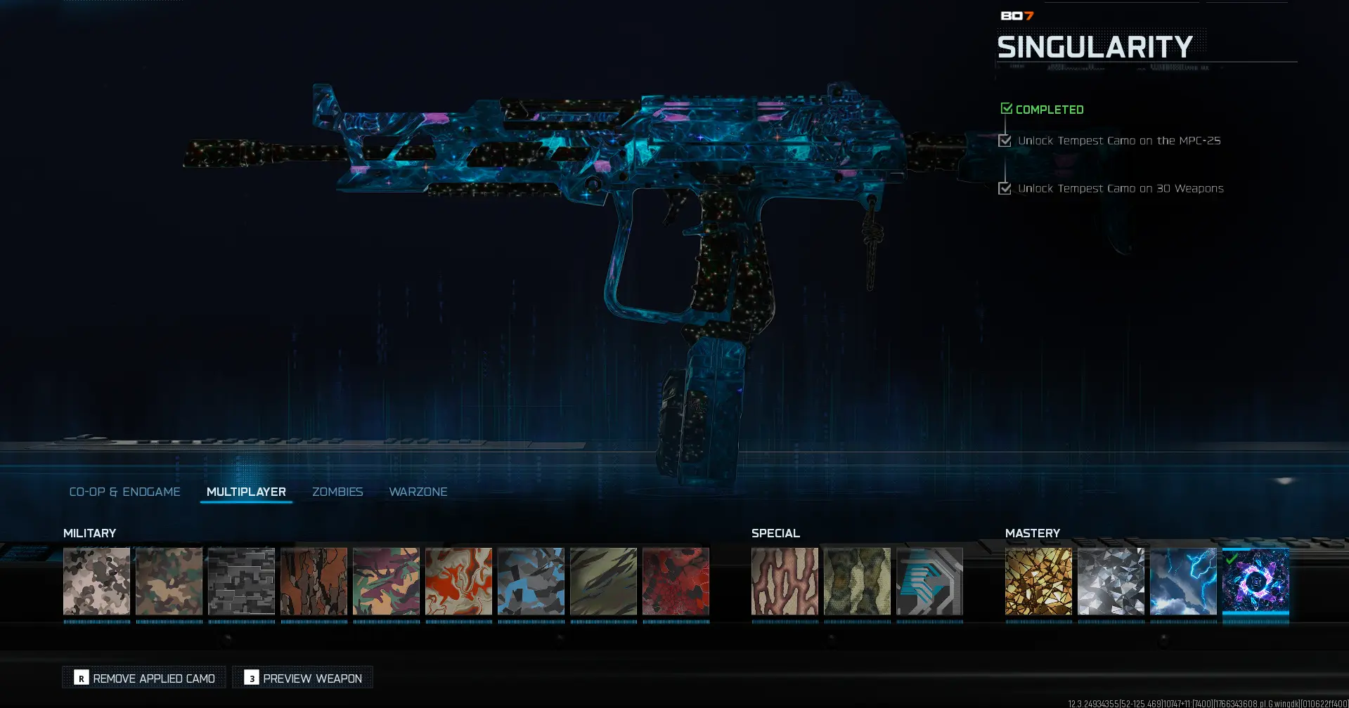 Acquista Stacked BO7 Account | Mastery Camos Unlocked = Singularity ...