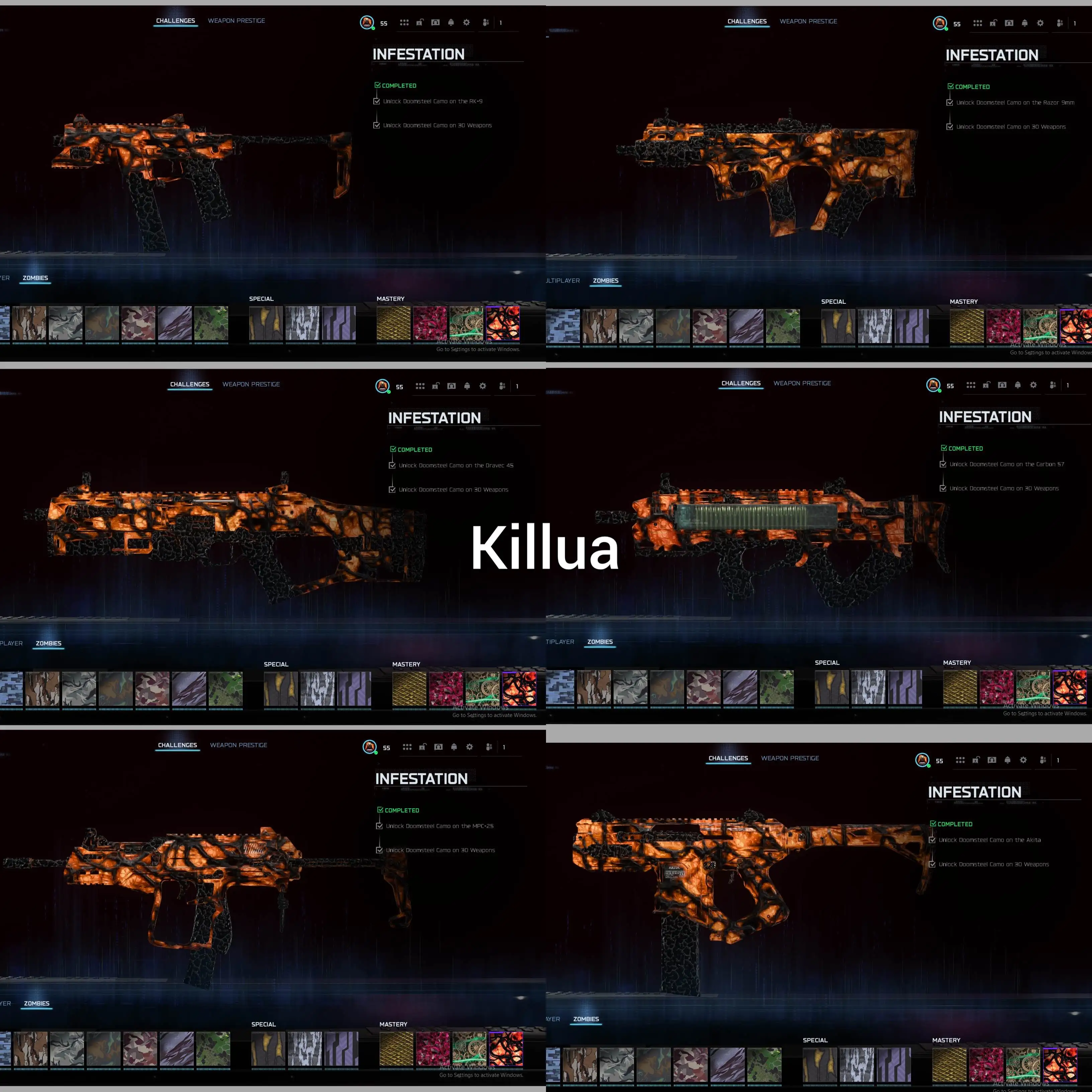 Kup COD BO7 account, Infestation camo, Doomsteel camo, Bloodstone camo ...