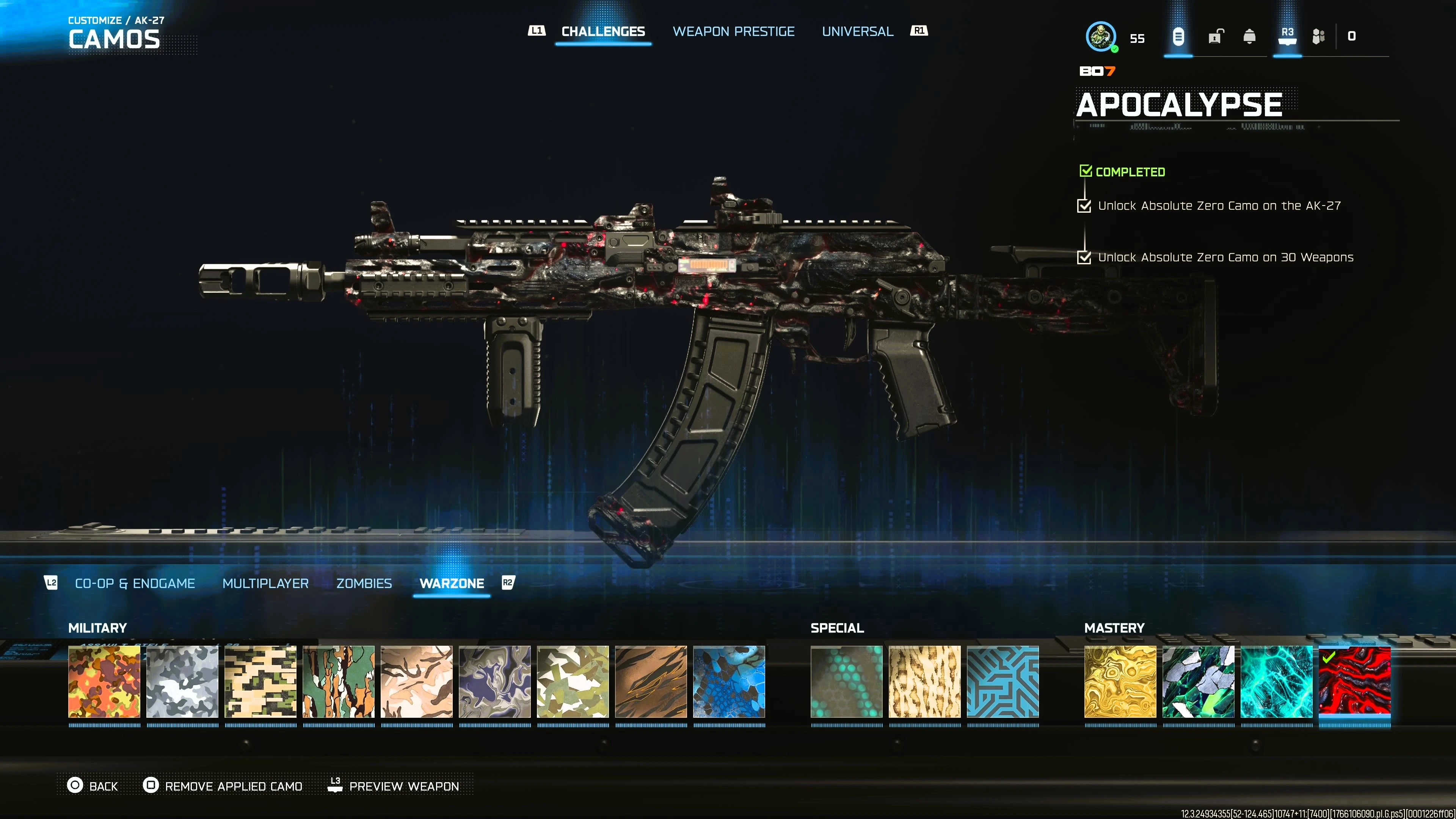 Kaufe Reaver 🎀 Prestige Master ️ Apocalypse Camo on 30 Guns 💫 level 55 ...