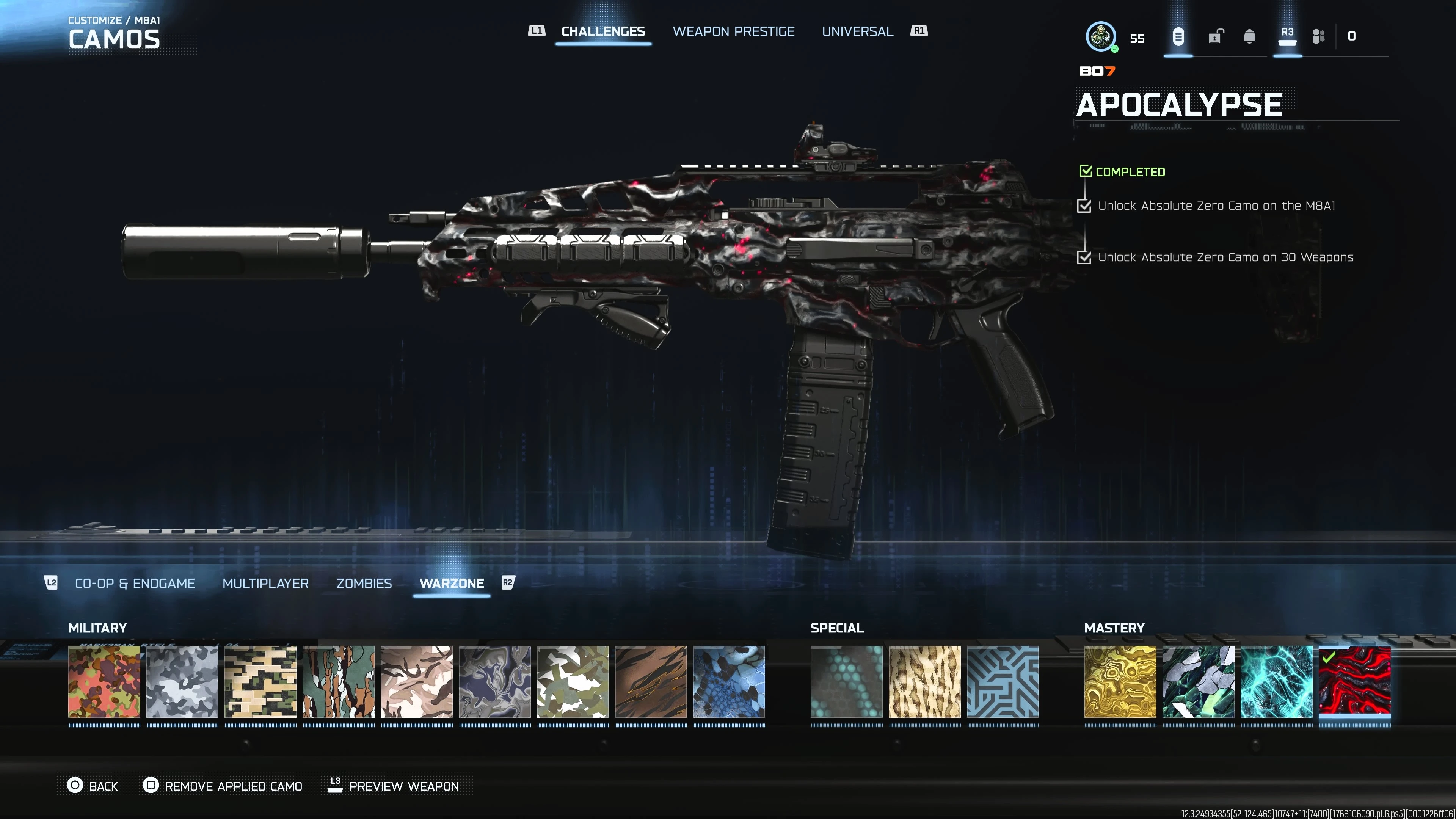 购买 Gladiator 🎉 Prestige Master + Apocalypse Camo on 30 Guns 💫 level 55 ...