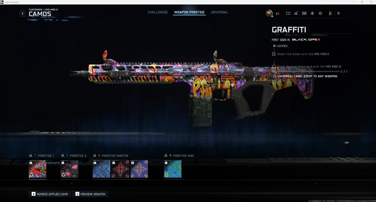 ซื้อ Call of Duty BO7 🚀 Infestation + Singularity Collected 🔥 Prestige ...