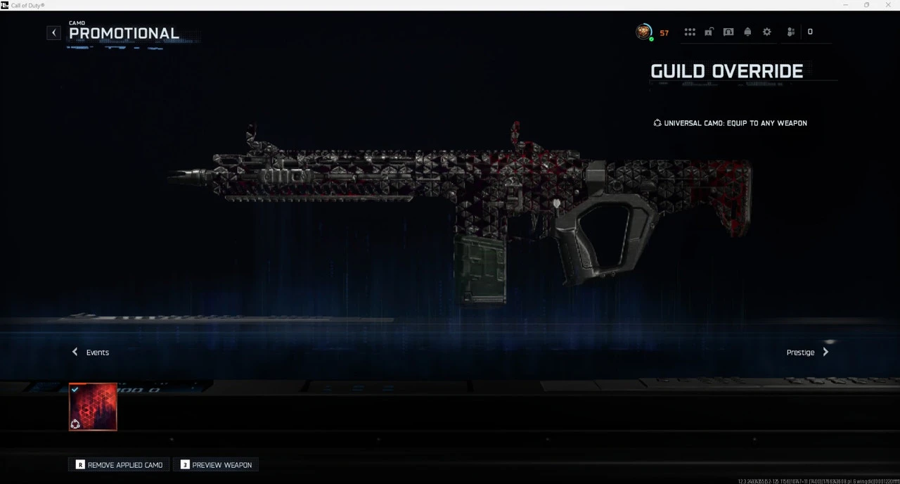 ซื้อ Call of Duty BO7 🚀 Infestation + Singularity Collected 🔥 Prestige ...