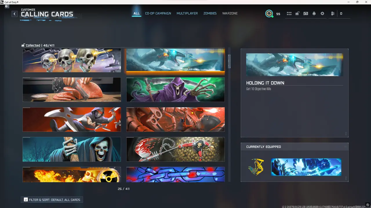 Kjøp ⚡ BO7 ⚡ 30 Singularity 🌌 Level 55 🎨 450 Camos Unlocked 🏅 Manually ...