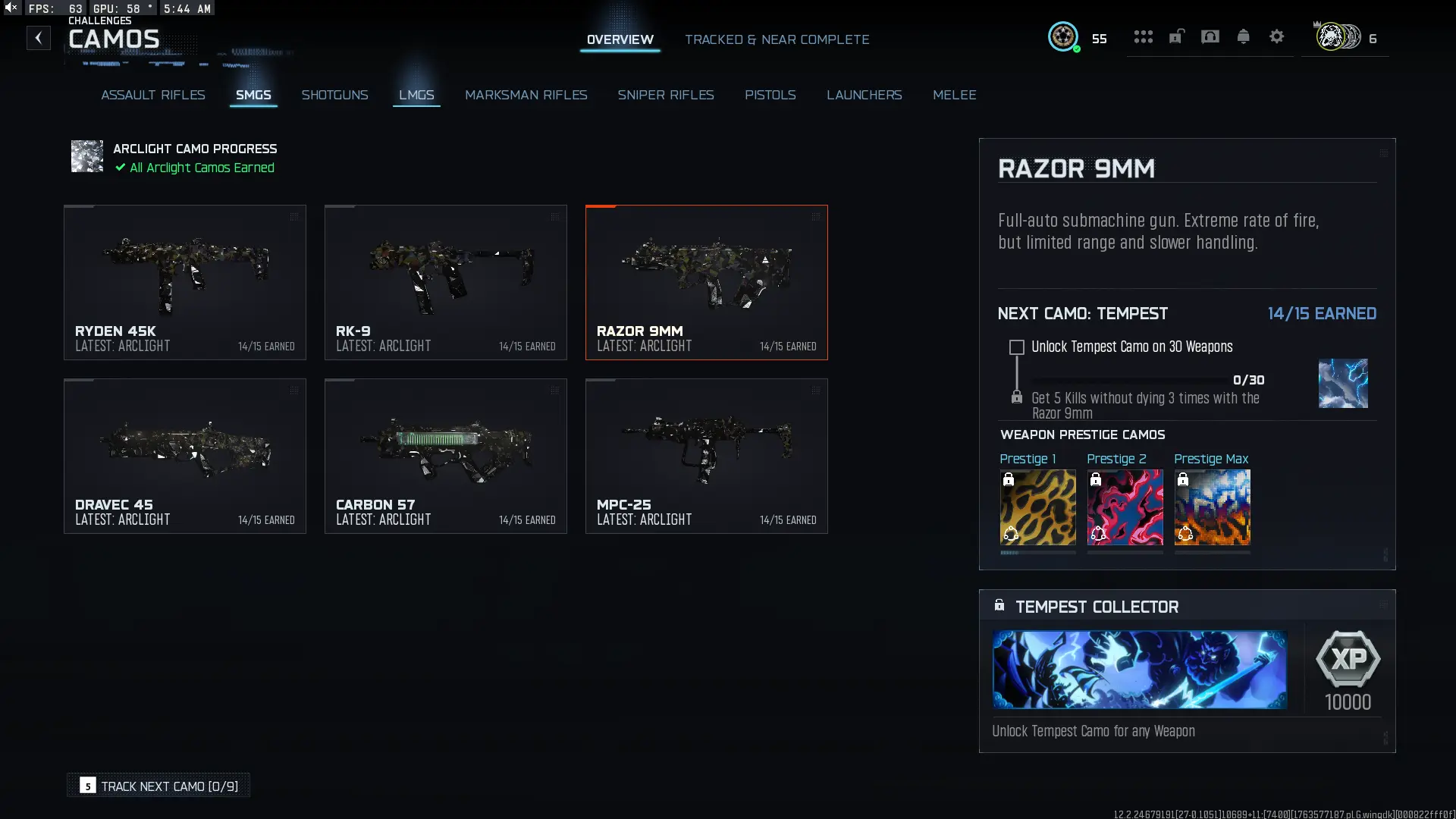 Buy 🎮 ULTIMATE GAMER ACCOUNT | 12 Arclight | 🏆 Prestige 1–55 | 👤 21 ...