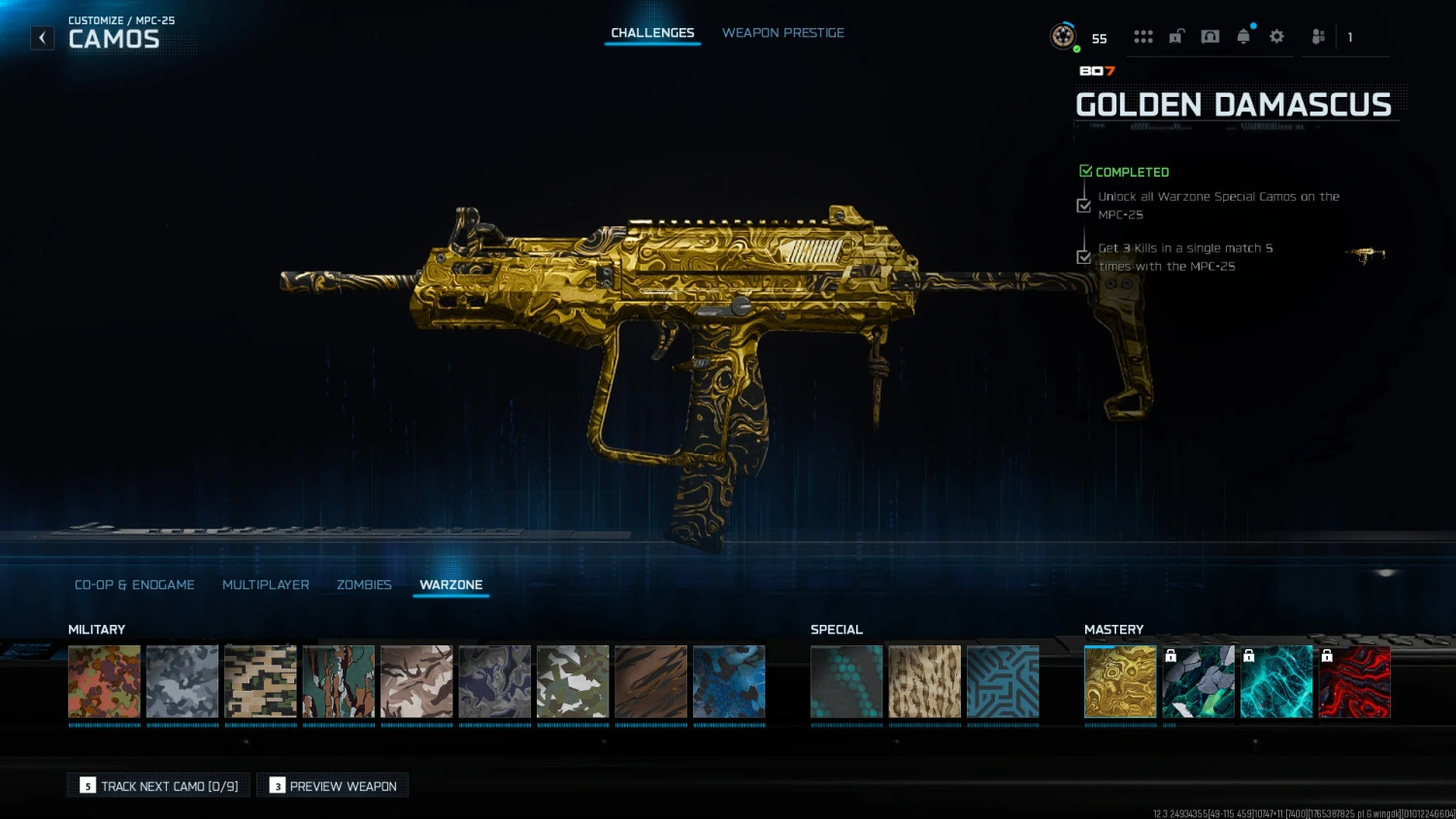Buy 🎮【New Meta Weapon Golden Camo & Max Level (MPC-25 & MXR -17)】【New ...