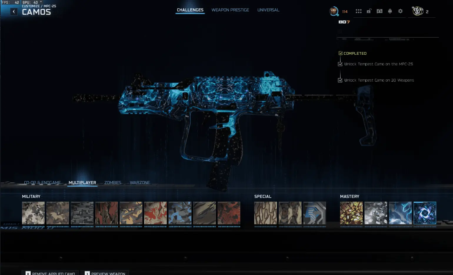 Buy [Black Ops 7] Singularity Mastery Camo All guns Multiplayer Camos ...