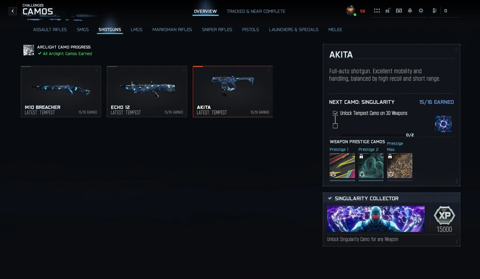 Koop 【💎 Black ops 7 ⸱ Warzone 1 】 💯 32 Singularity Camos & 11 weapon ...