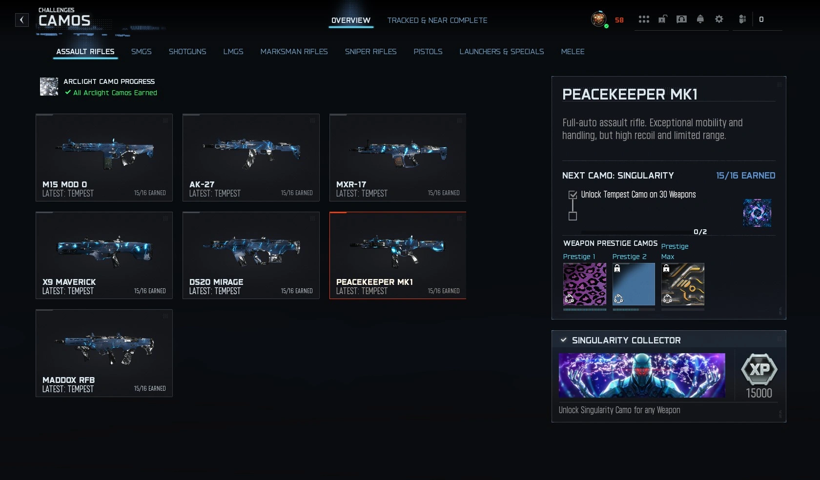 Koop 【💎 Black ops 7 ⸱ Warzone 1 】 💯 32 Singularity Camos & 11 weapon ...