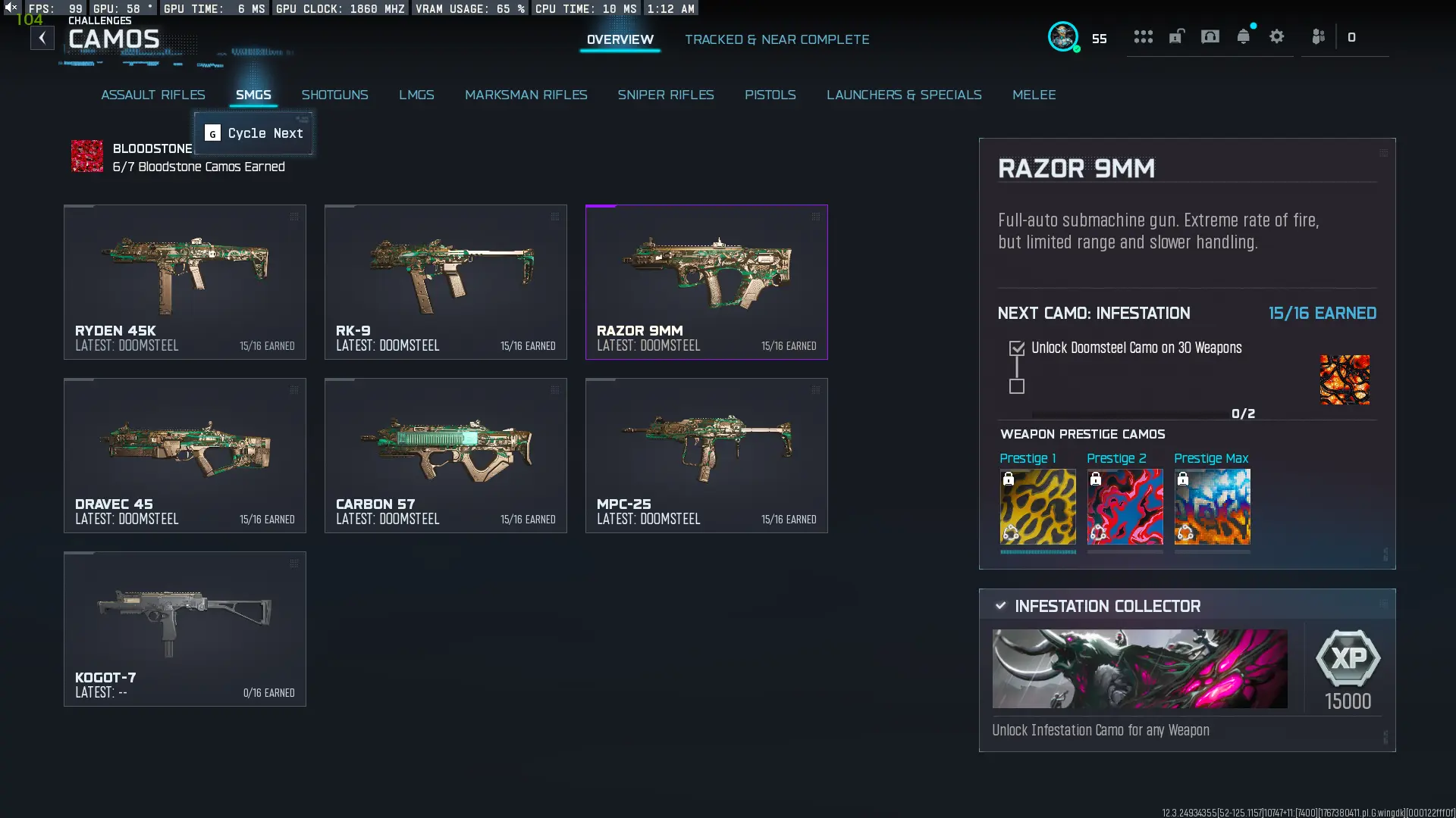 Kaufe 👑 BO7 & WZ 👑 Prestige Master 🧬 Infestation X Singularity 🖌️ 900 ...