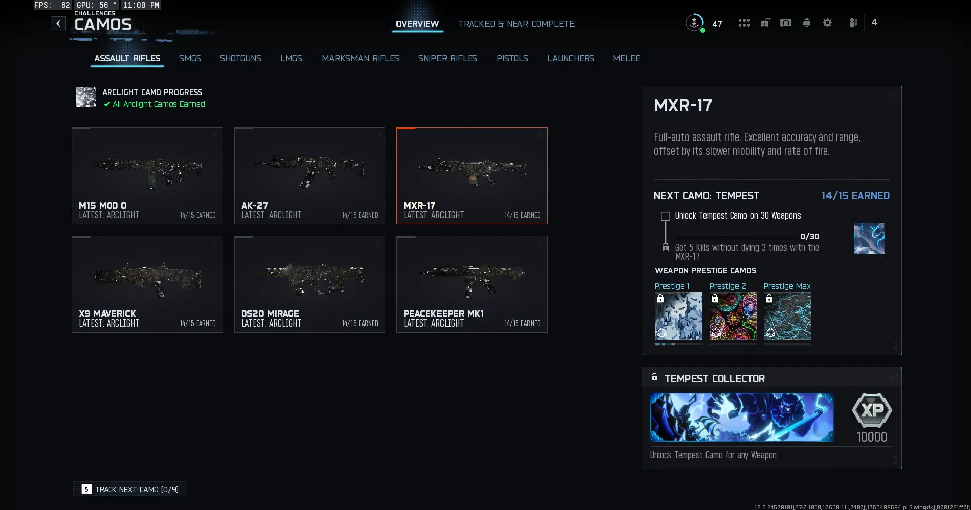 Buy ⚡【 BO7 】∙ 6 Arclight Camos (AR) 🌌 Prestige 0 (Ready 1) ⭐ Level 55 🚀 ...