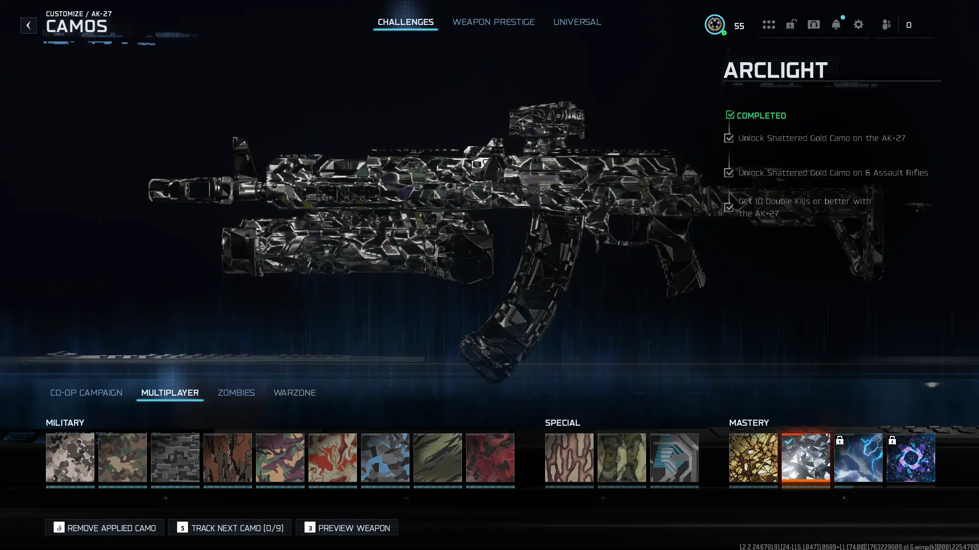 $51.59で【🧨 BO7 🏹】【🟢 55 Level + 50 Wins 🟢】🕹️ 12 Arclight CAMO 🛑 Full ...