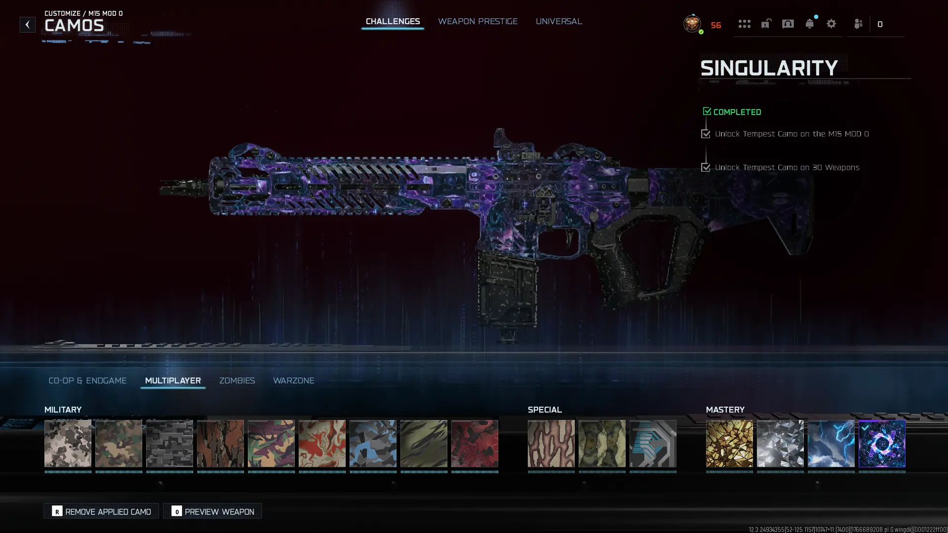 购买 💯💫 Stacked ️ Singularity Infestation on 30 Guns 🍁 Prestige Master 🎉 ...