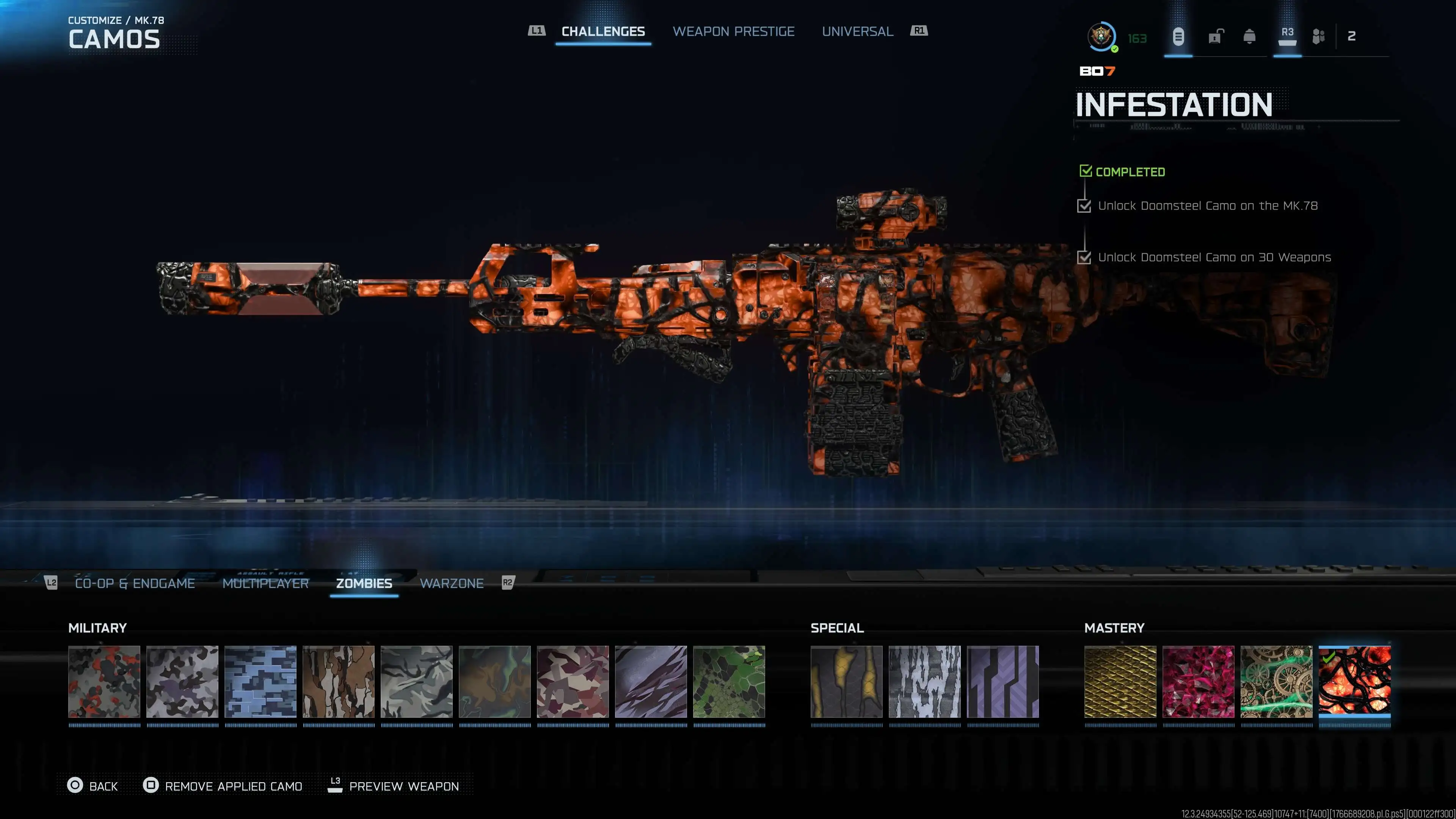 Buy 👑 BO7/WZ5👑 Prestige Master Level 163 🌠 Nexus Horizon Camo⚔️ ...