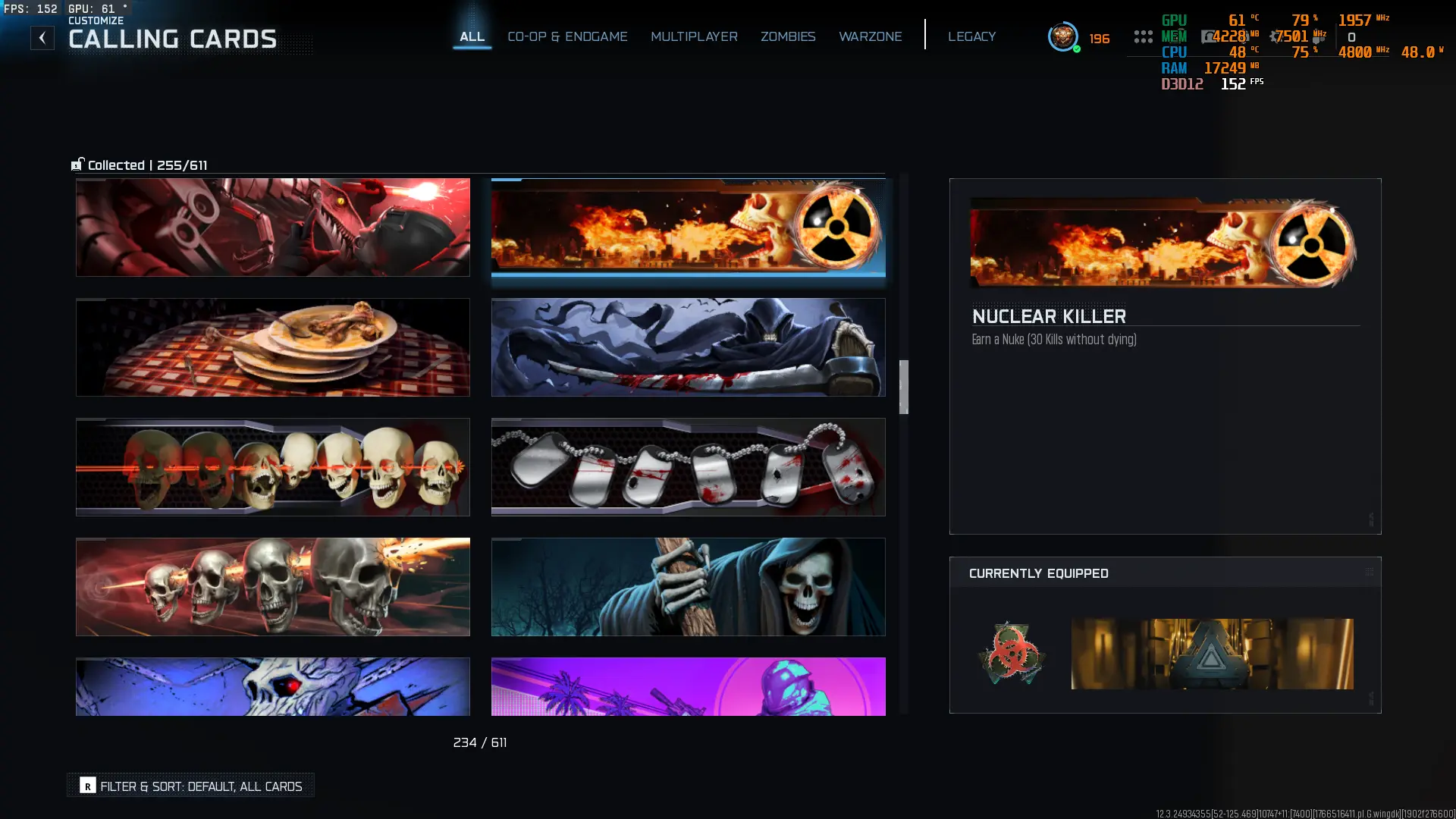 ซื้อ Singularity ☄️ Genesis 🫆 Infestation 🎃 Apocalypse 🌕 1800 Camos ...