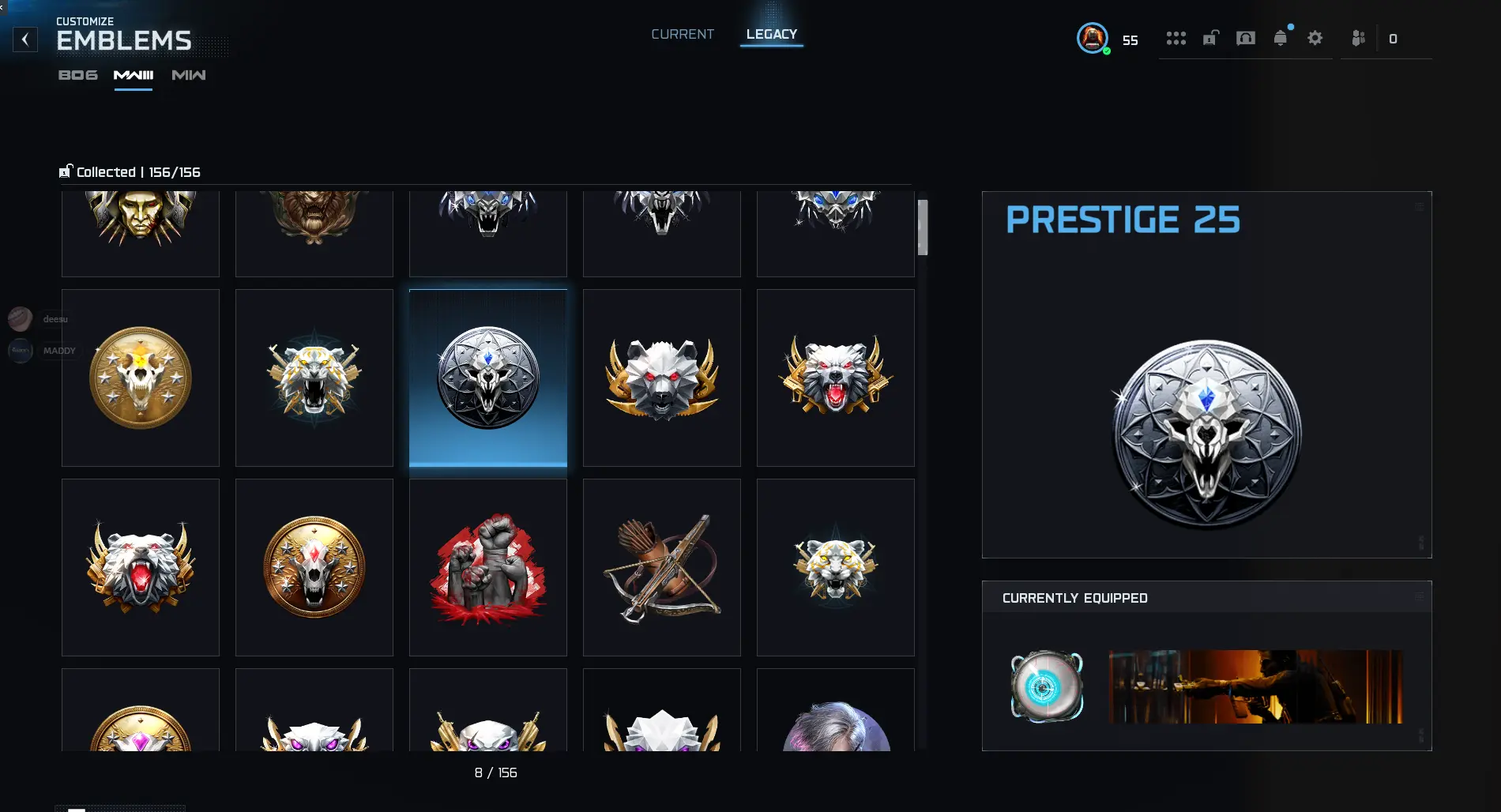 Buy 🚀 MW3 Level 1250 Maxed | ⚡ MW2 Level 750 | 🏆 BO7 Prestige 2 Level ...