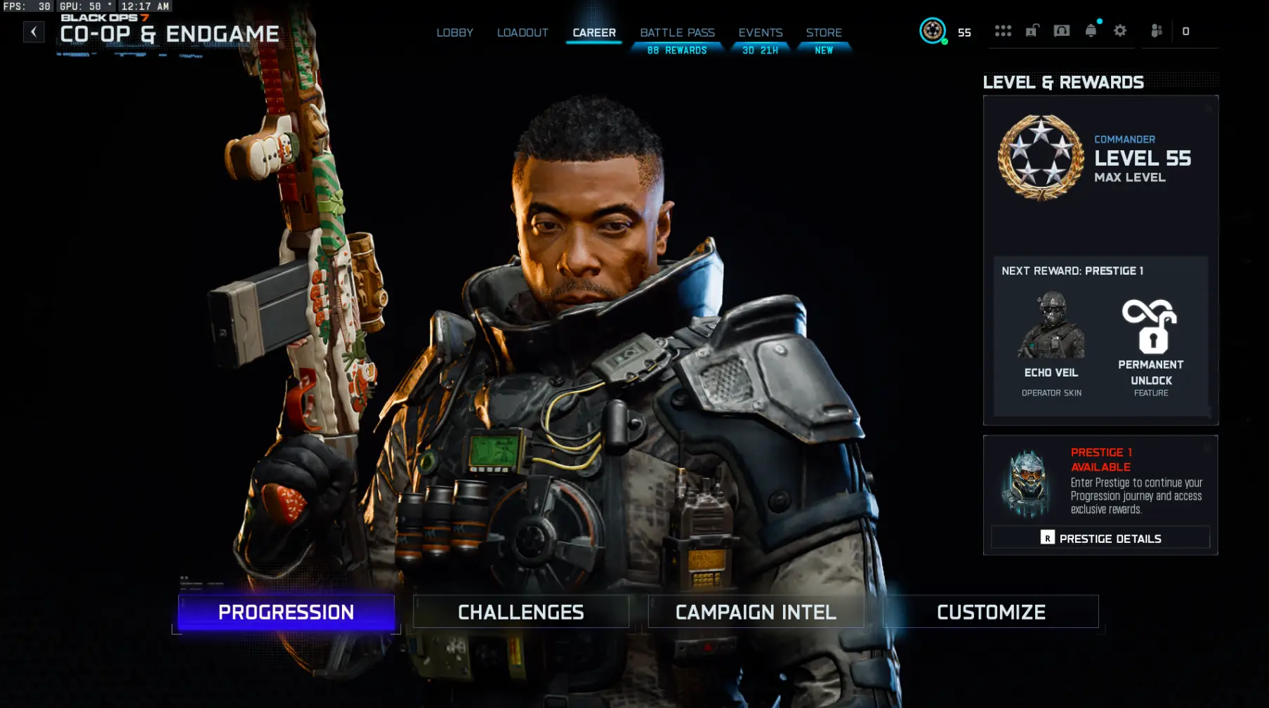 Kaufe 🔥『GENSIS 30/30 WEAPONS』🎮『55 LEVEL』⭐💥『17+ OPERATORS 』⚡『 450+ Camos ...