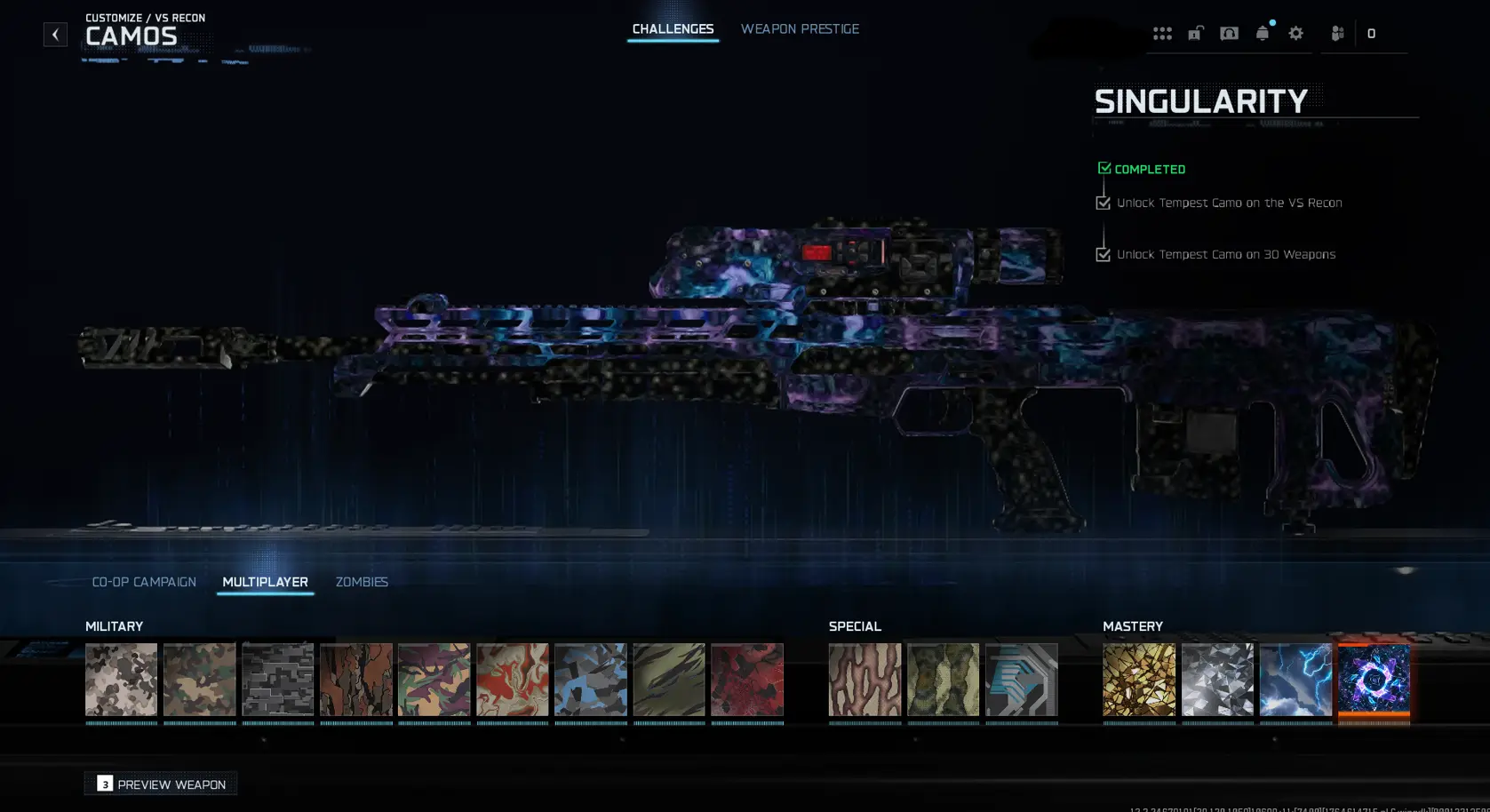 Buy Singularity for $81.74 | CoD Account