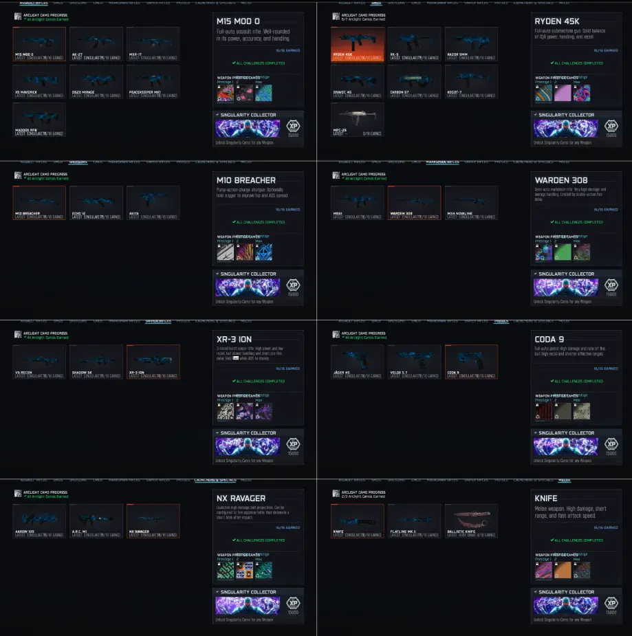 Buy 💠 450+ Other Camos 🎨 🏆 Prestige 5 – Max Level ⭐ 🔫 16 Guns Fully ...