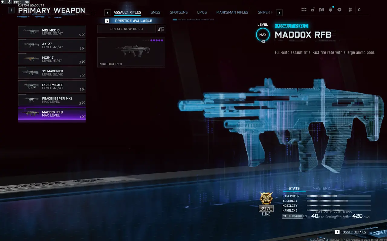 Купи 【 BO7 / WZ5 】 Prestige 5 ⭐ level 55 ⭐ 30 Infestation 🔥 17 Arclight ...