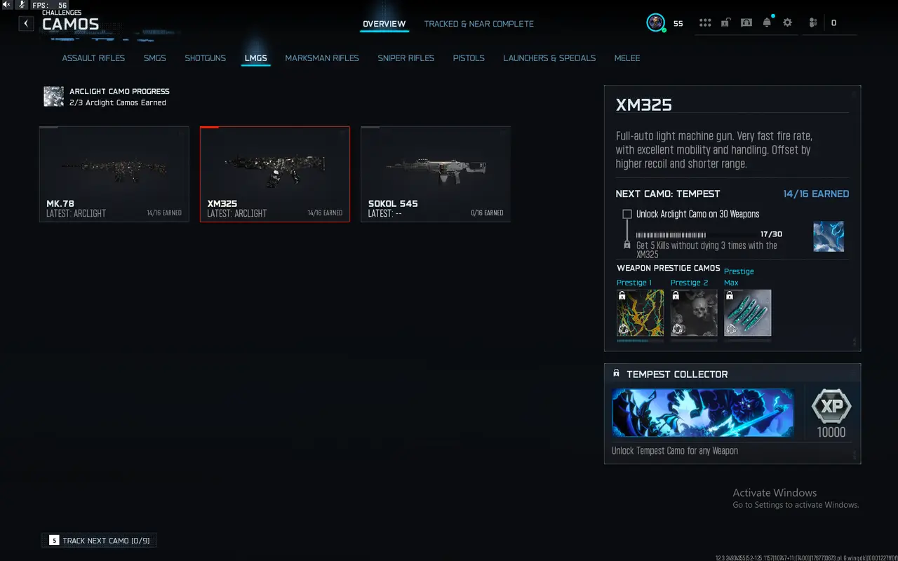 Купи 【 BO7 / WZ5 】 Prestige 5 ⭐ level 55 ⭐ 30 Infestation 🔥 17 Arclight ...