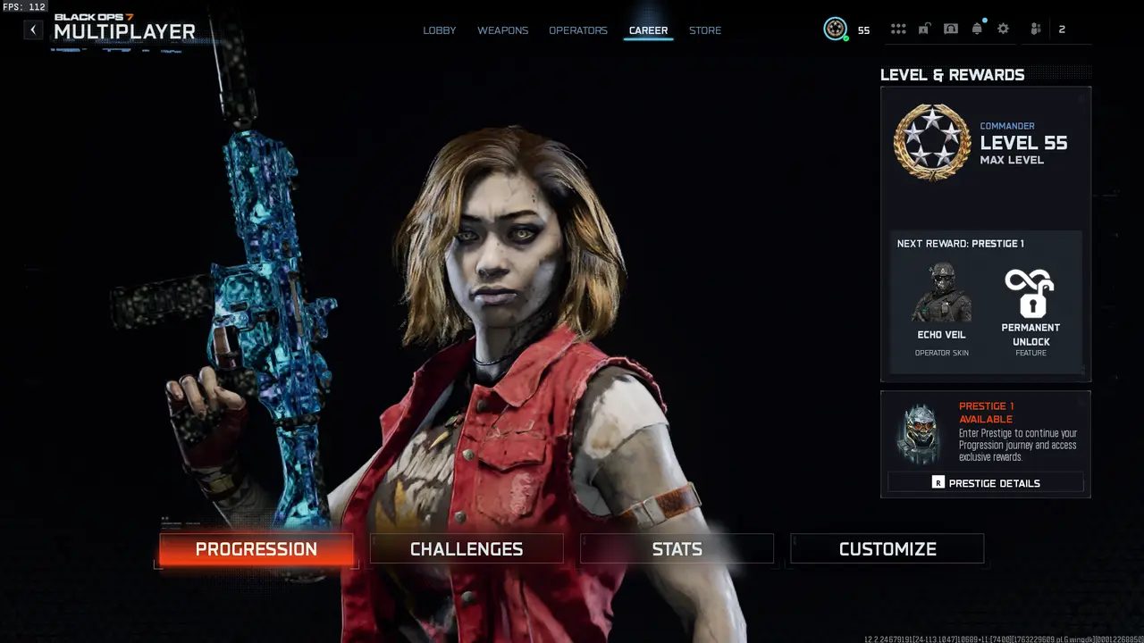 $130.30でLegit 33-gun Singularity 🍄 Level 55 Prestige 1 🎋 Shattered Gold ...