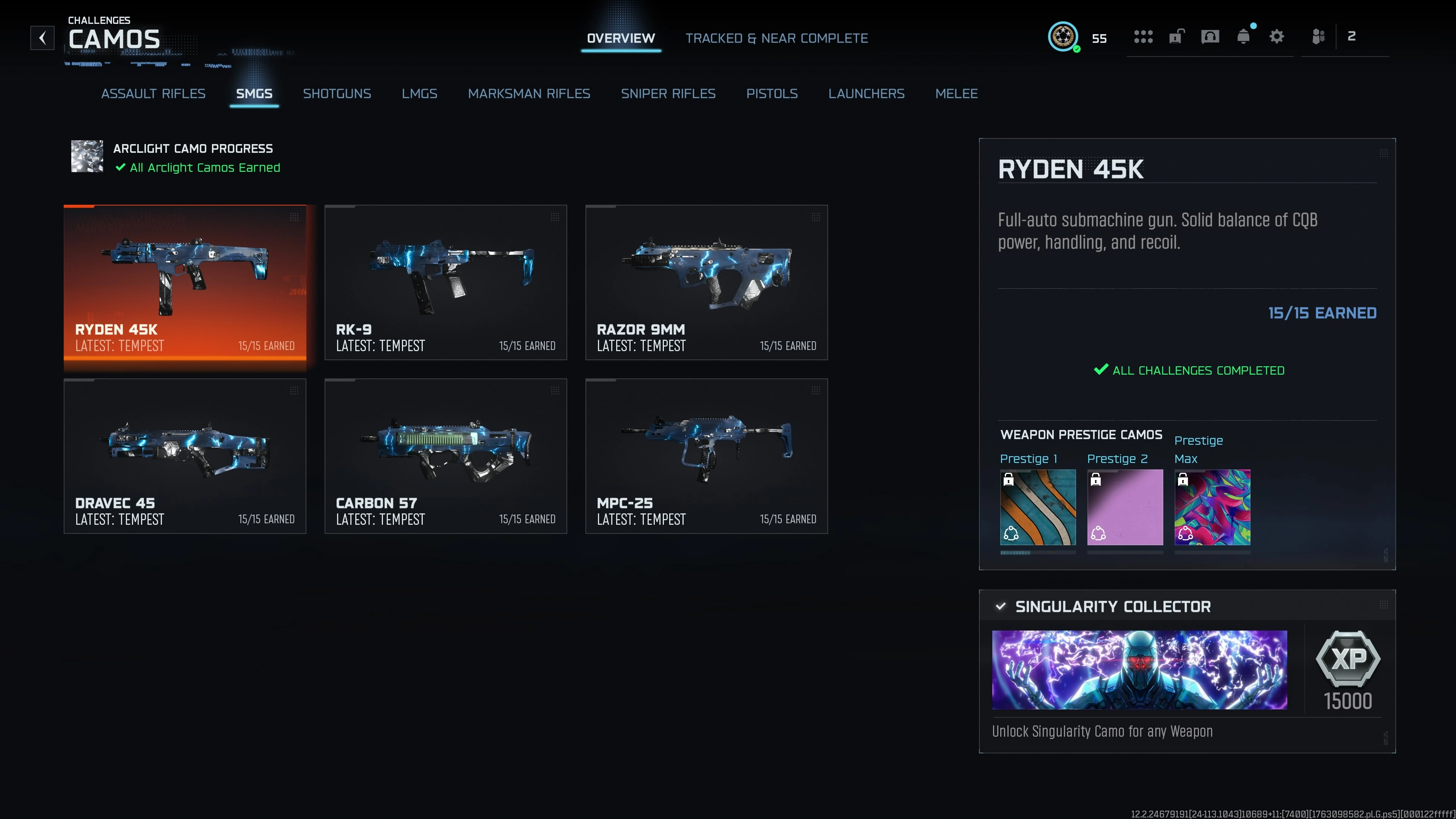 Buy BO7 | Level 55 | 30 Singularity Camos | Full Access for $52.34 ...