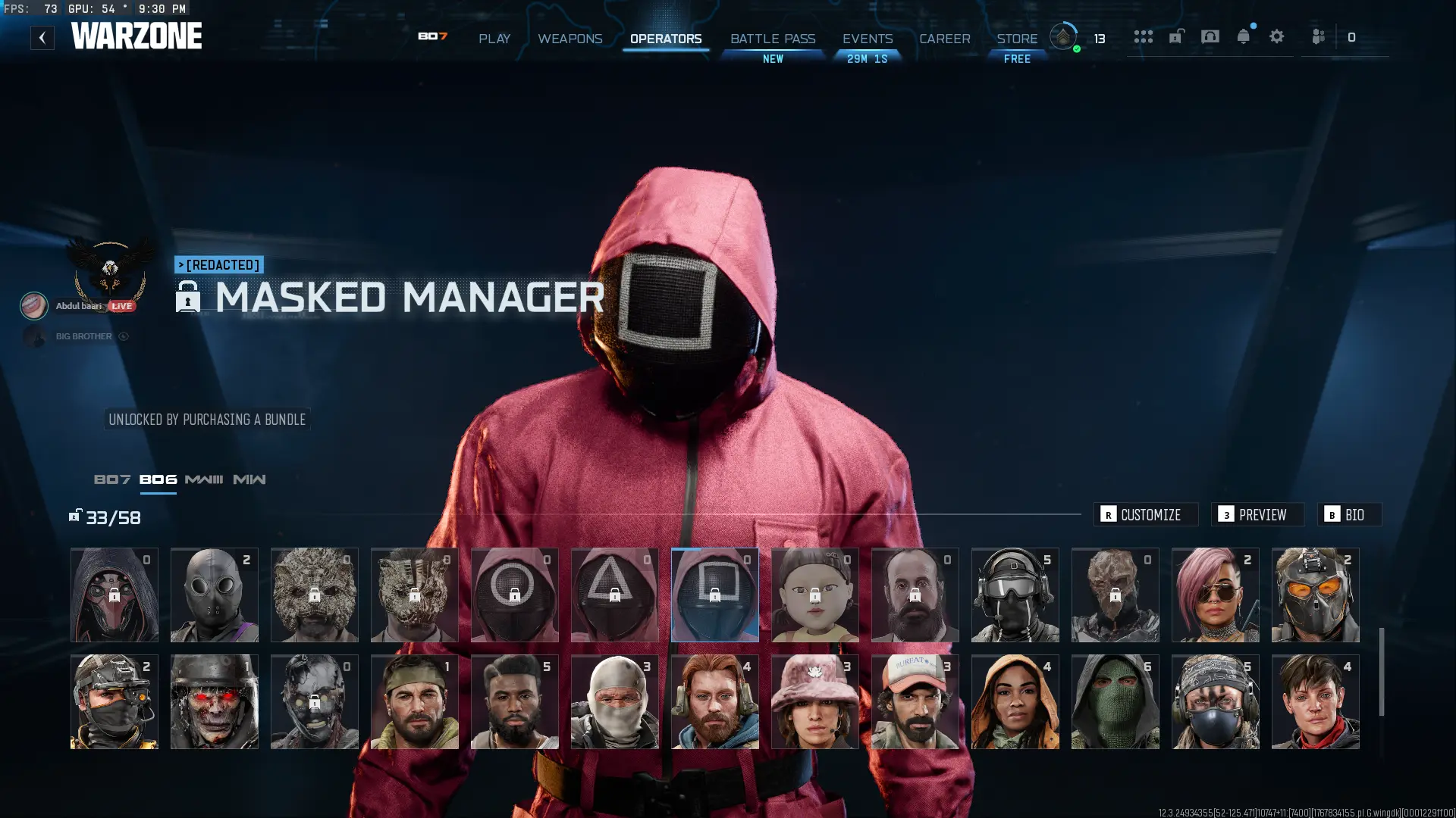 Achetez 💀 Terminator Operator Bundle ⚡ BO6 Prestige Master Level 100+ 🎁 ...