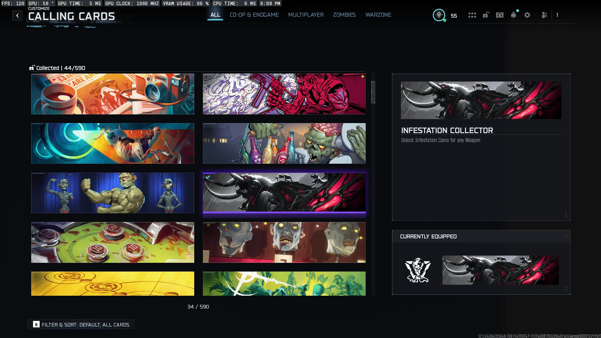 Buy INFESTATION. for $127.98 | CoD Account