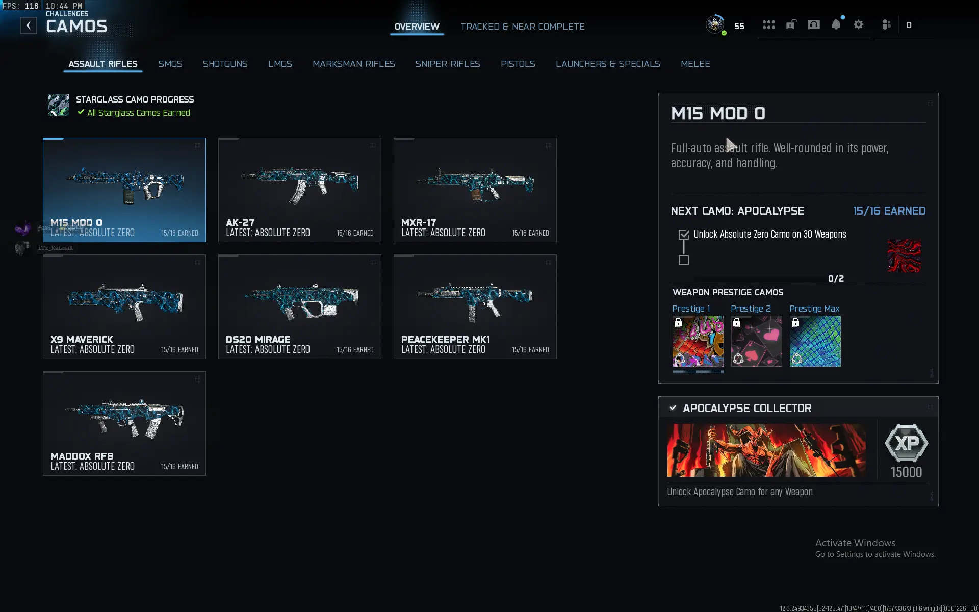 Buy BO7 // WZ 5 🎮 | Apocalypse Camo 30 Weapons 🔥 | Prestige 6 🏆 | Level ...