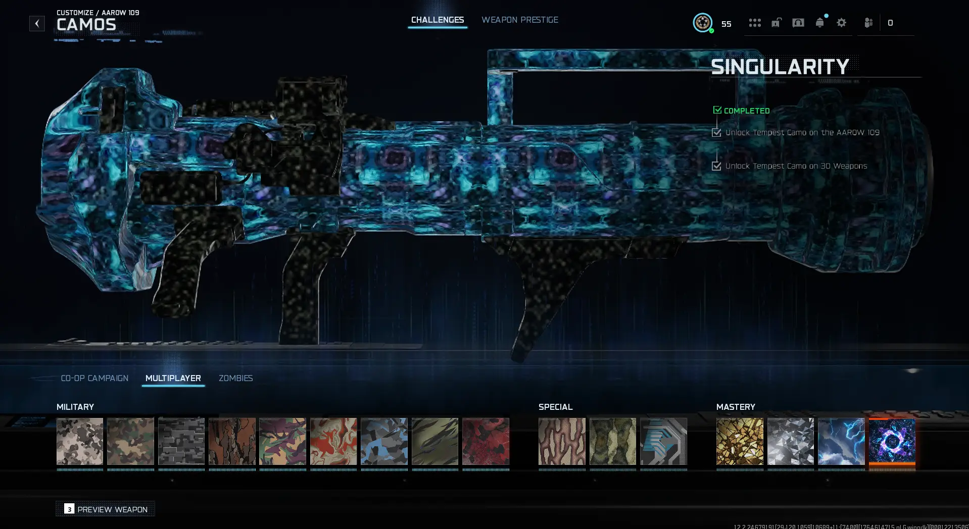 Buy ⚡ Singularity Full Unlock Account | 30/30 Guns 🏆 Level 55 | 20 ...