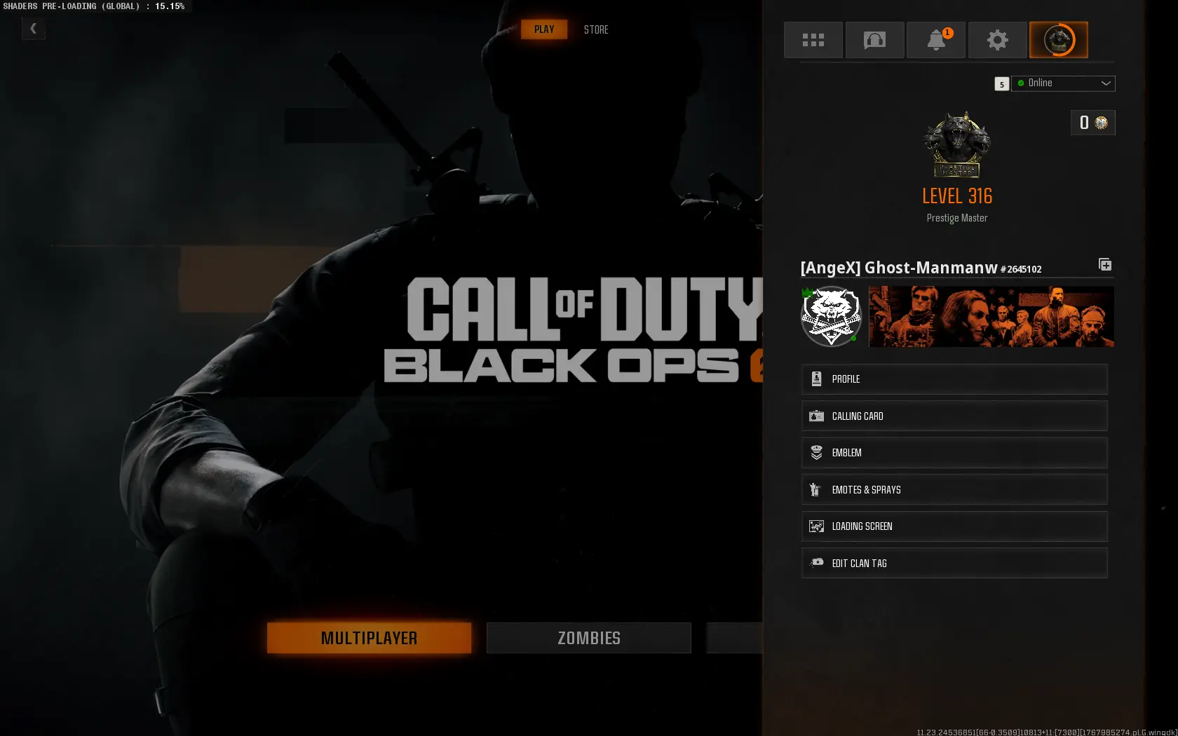 Buy 🎯 Stacked Account | 🏆 BO6 Prestige Master Level 316 | 🚀 BO7 Level ...