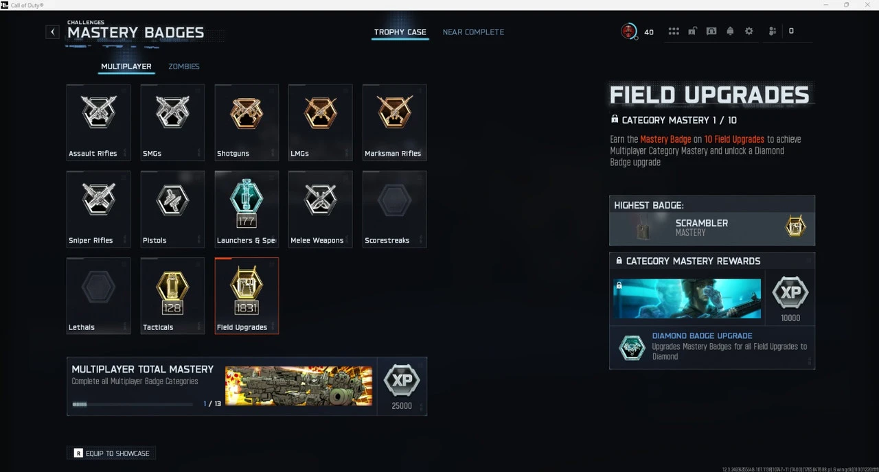 Acquista 🎮【 Account From BO7 Beta -🎖️ Prestige 9 】【30 SINGULARITY Camos ...