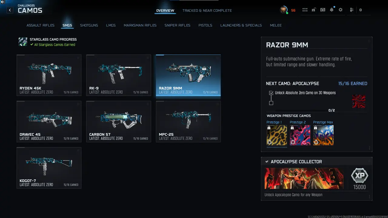 Купи 👑 PRESTIGE MASTER 👑 【💎 Black ops 7 ⸱ Warzone 1 】 💯 | 30 Apocalypse ...