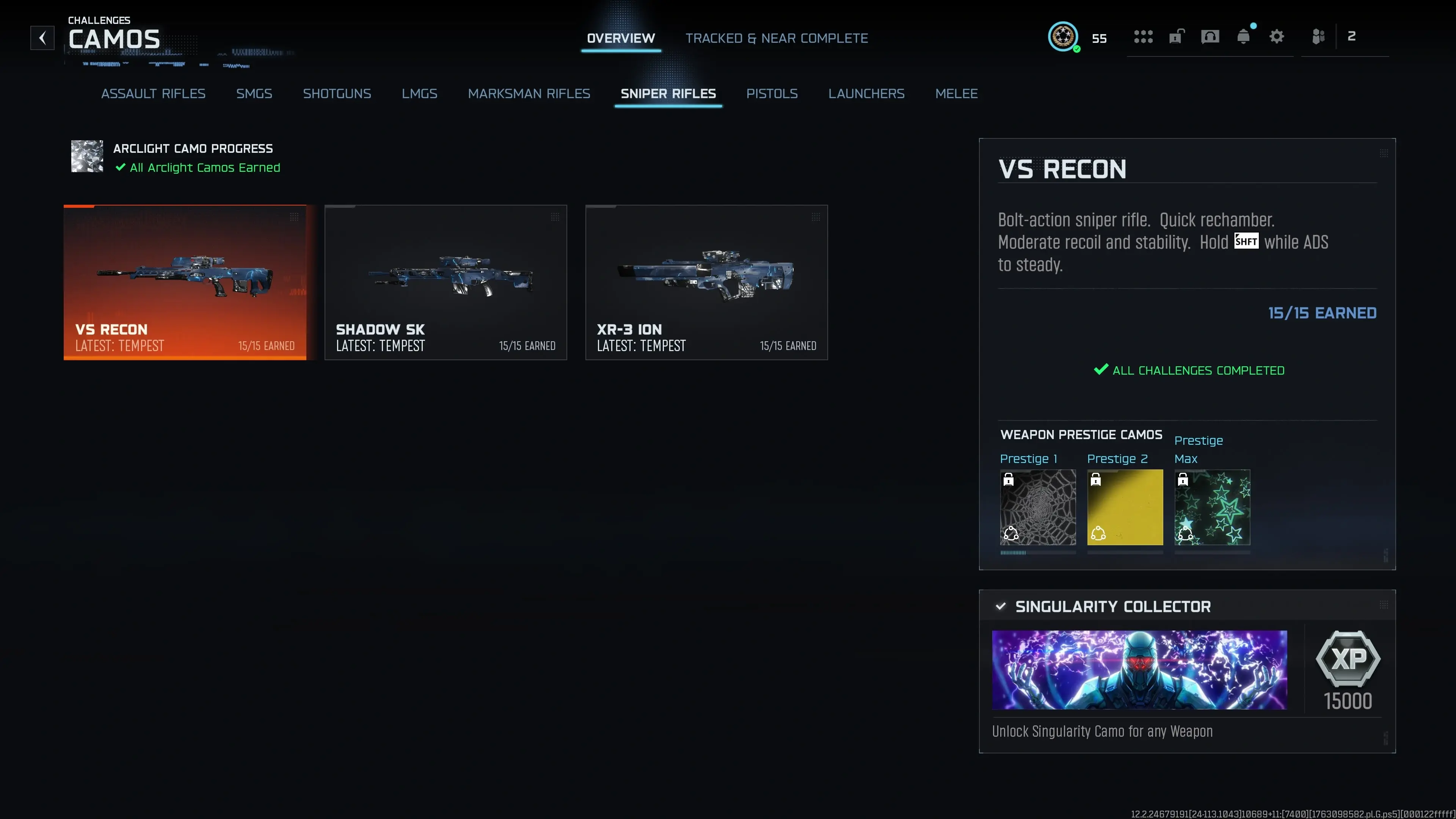 Buy 🌿 33-Gun Singularity (Legit) | 🎍 Lv 55 P1 🧊 Shattered Gold Complete ...