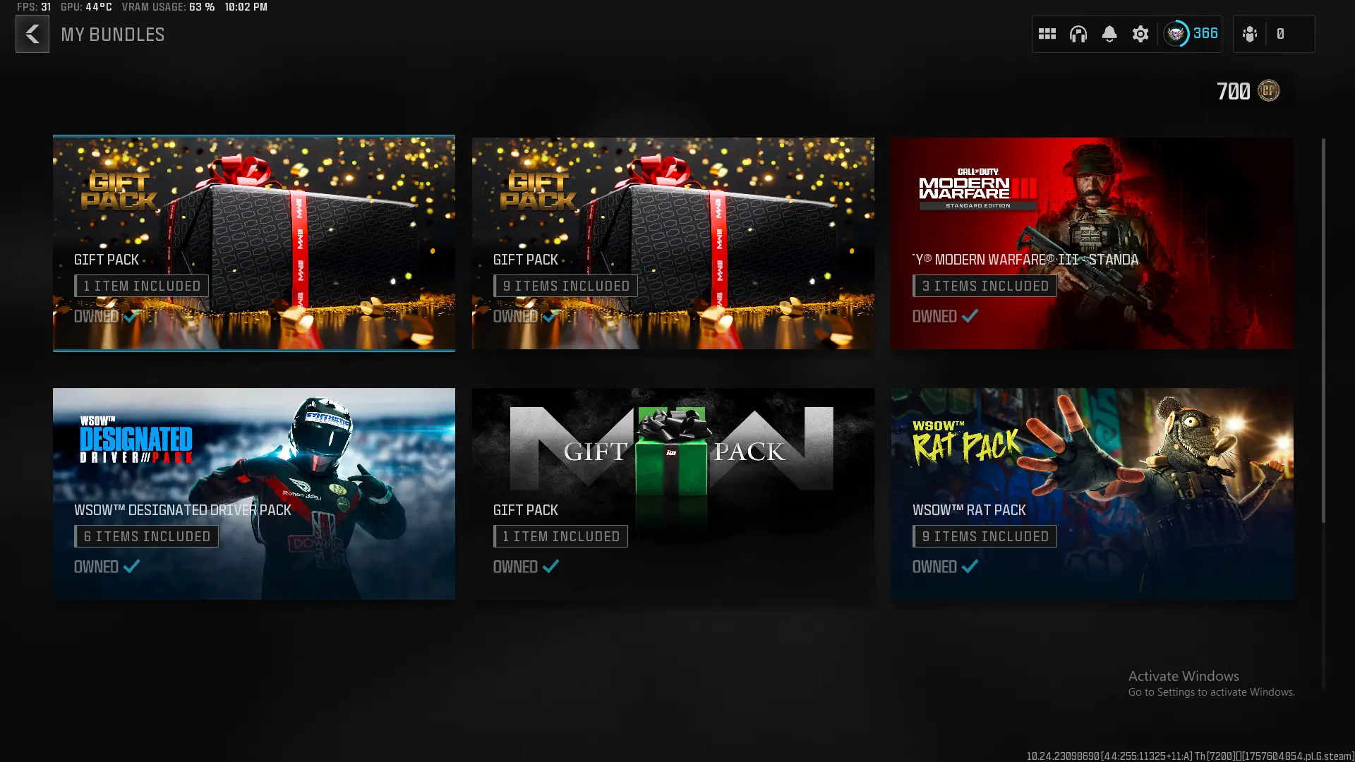 Kaufe 🎃 MW3 Level 366 ⸱ Prestige 7 🏆 WZ3 Ranked Operators 🎁 Bundles ...