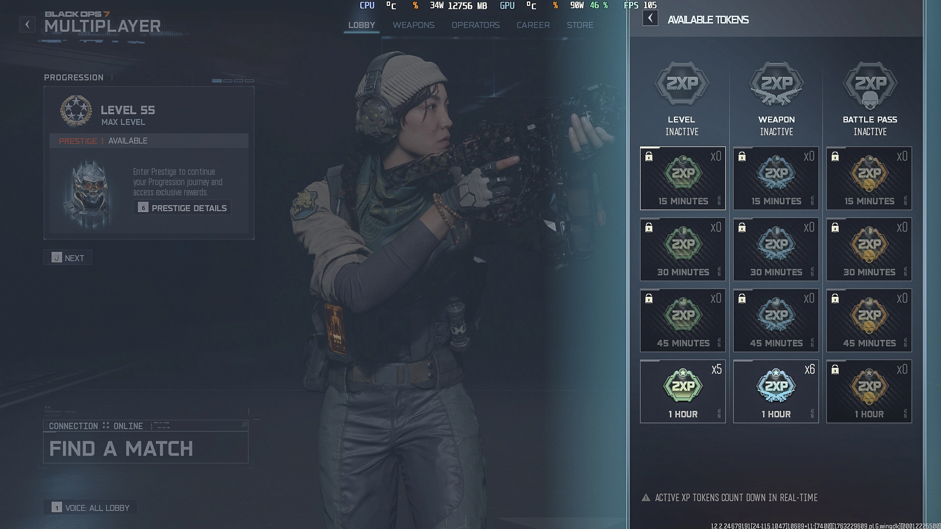 ซื้อ 🚀 BO7 🚀 6 Arclight 💥 78 Camos 🌙 6 Shattered Gold ⚒️ Assault Rifles ...