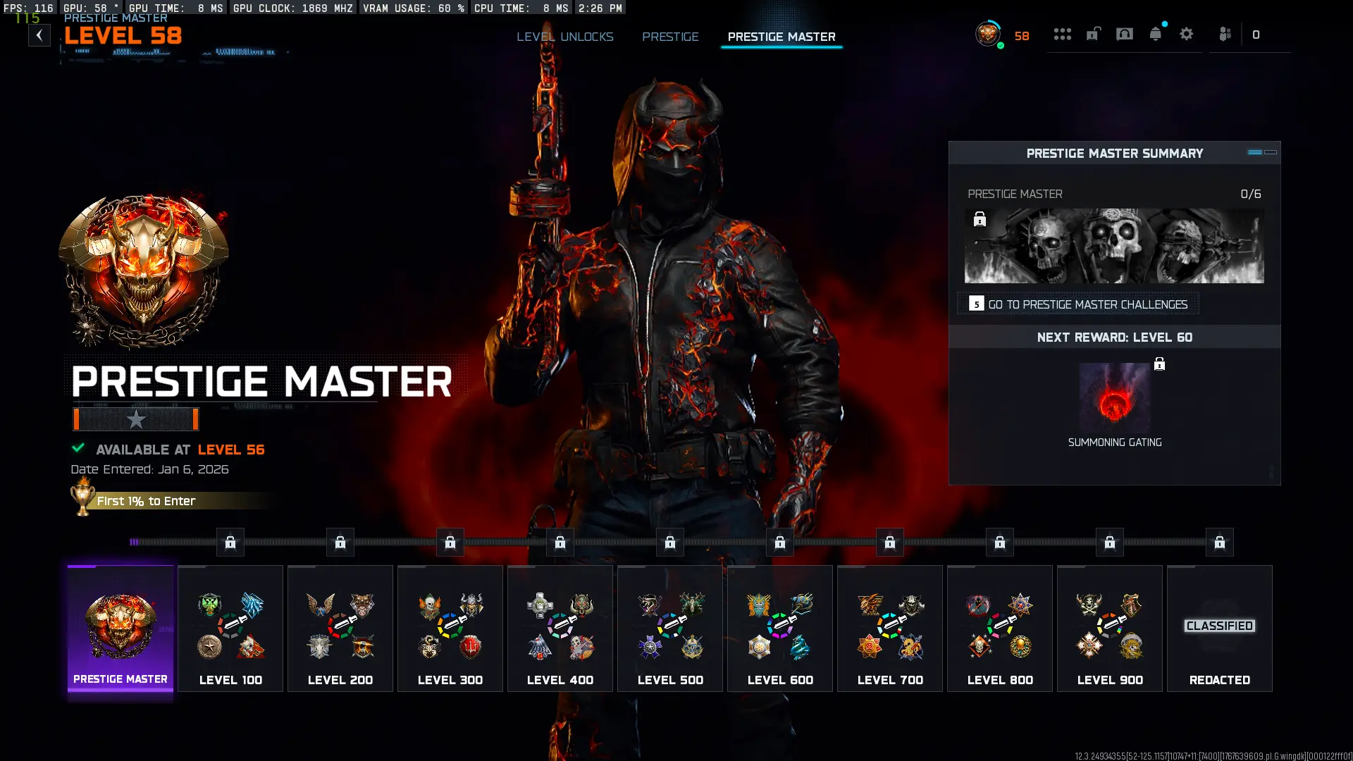 Achetez 🔥 BO7 Prestige Master Lv 126 ☄️ Singularity x35 🎃 Infestation ...