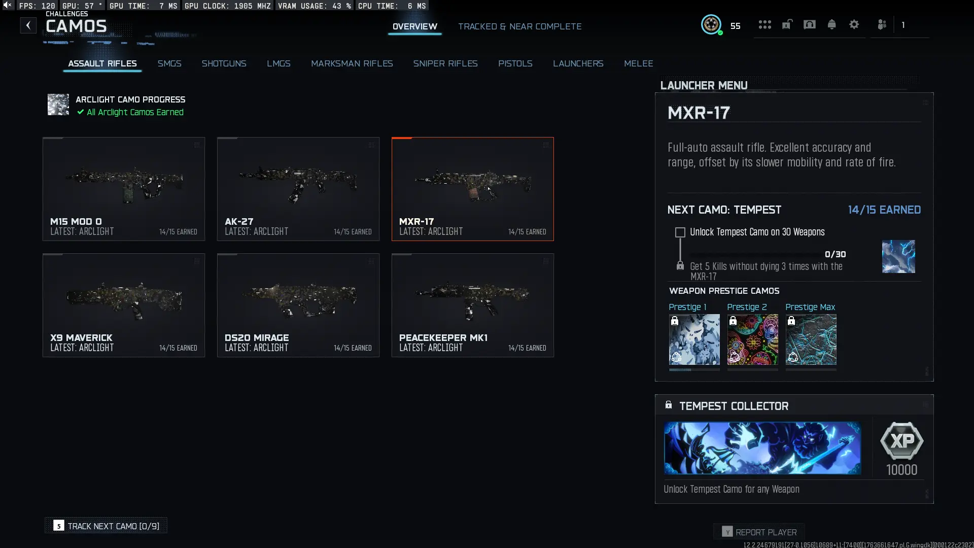 Kup BO7 💥 12× Arclight Camos 🏮 Level 55 ⭐ 12 Shattered Gold Camos 🦖 150 ...