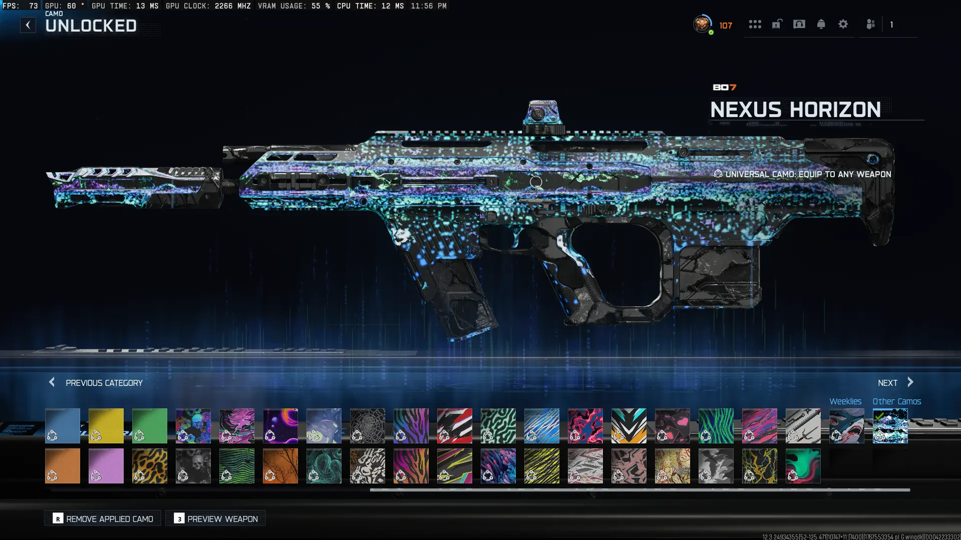 Buy 🔥 BO7 Nexus Horizon 🔥 Prestige Master Lv 100+ 🔫 All Guns Maxed 4× ...